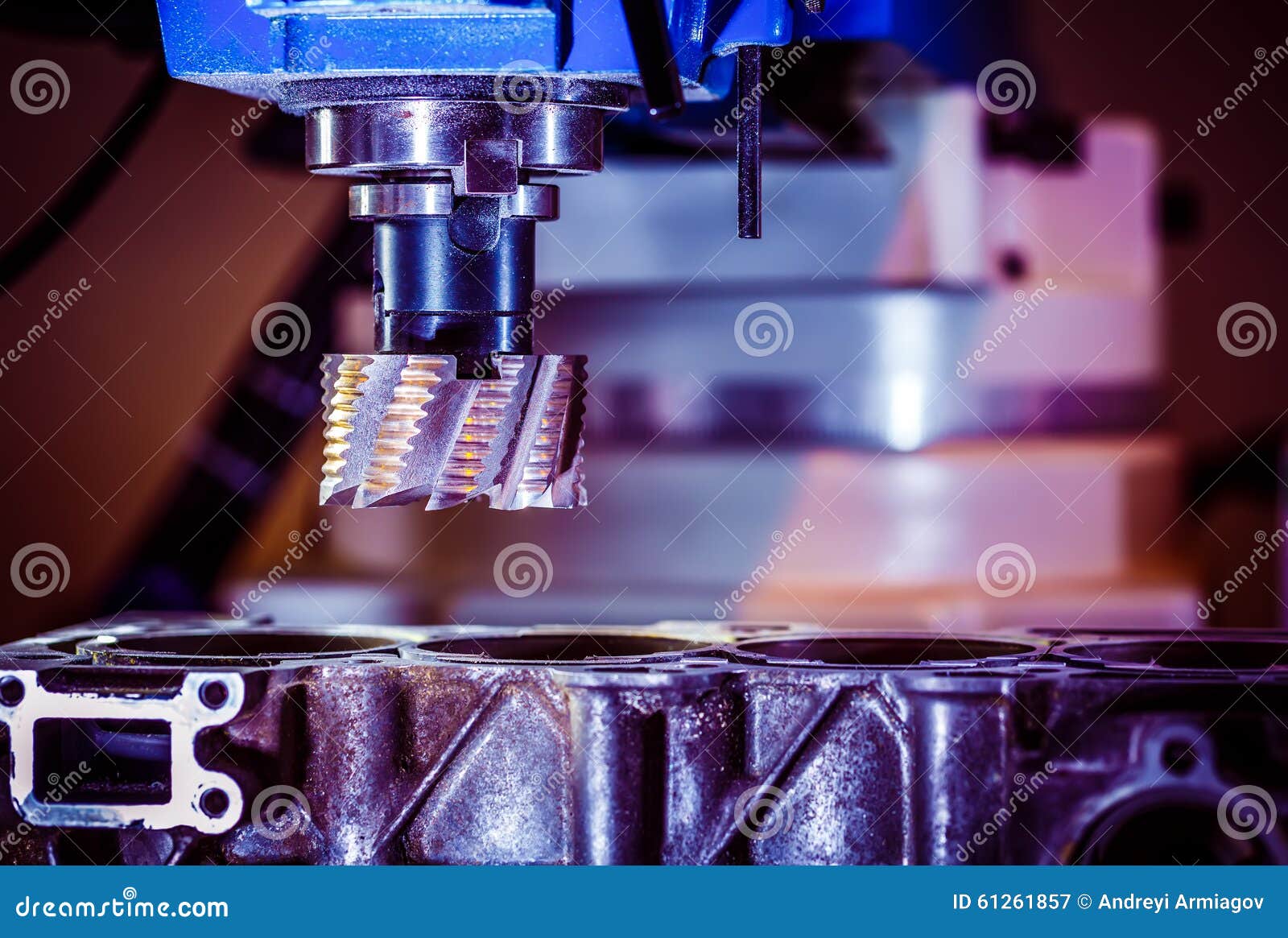 Metalworking CNC Milling Machine. Stock Image - Image of aerospace ...