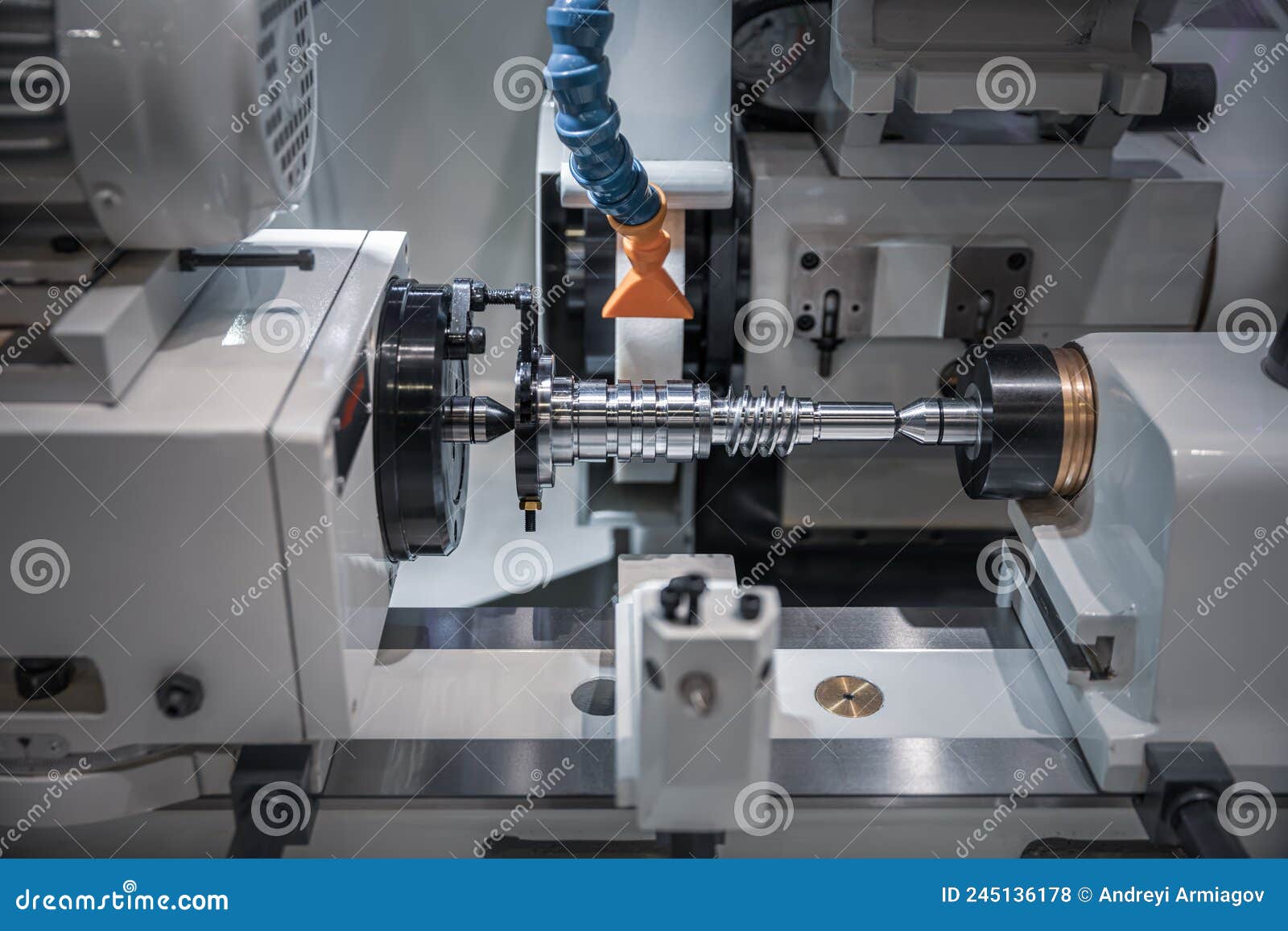 Metalworking CNC Milling Machine. Cutting Metal Modern Processing ...