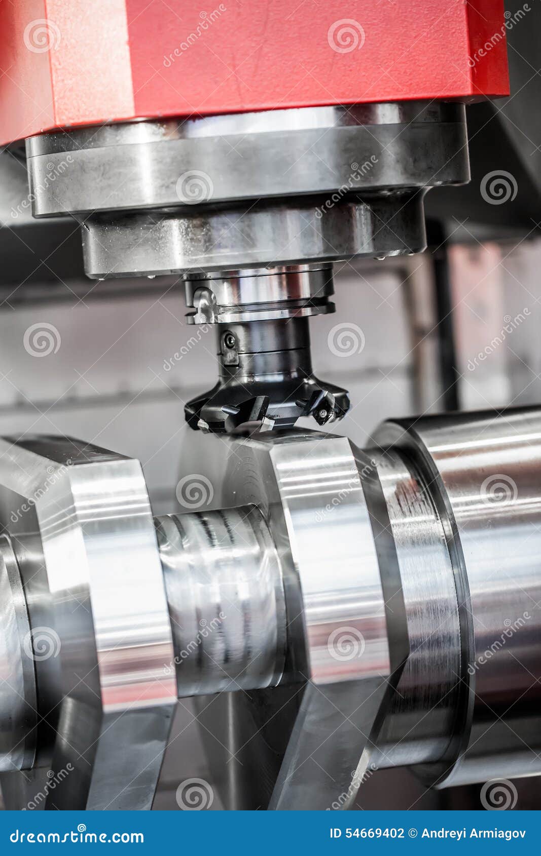 Metalworking CNC Milling Machine. Stock Photo - Image of machining ...