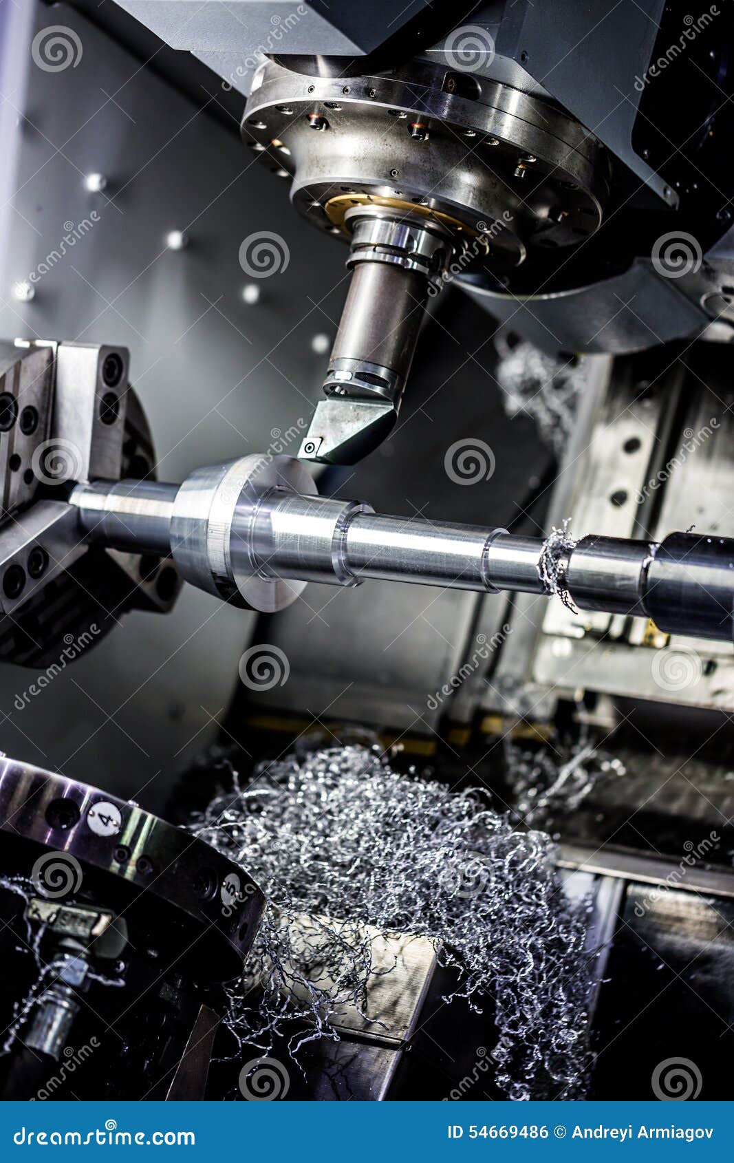 Metalworking CNC Milling Machine. Stock Photo - Image of business ...