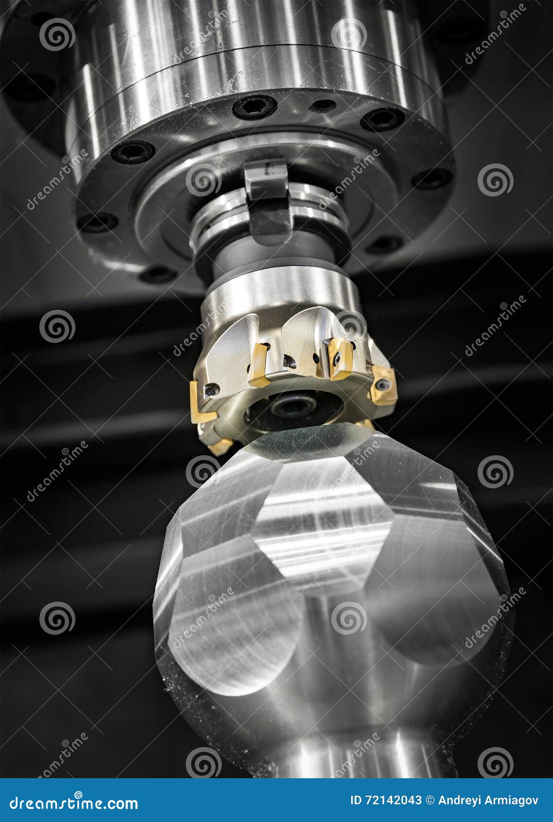 Metalworking CNC Milling Machine. Stock Image - Image of heavy, milling ...