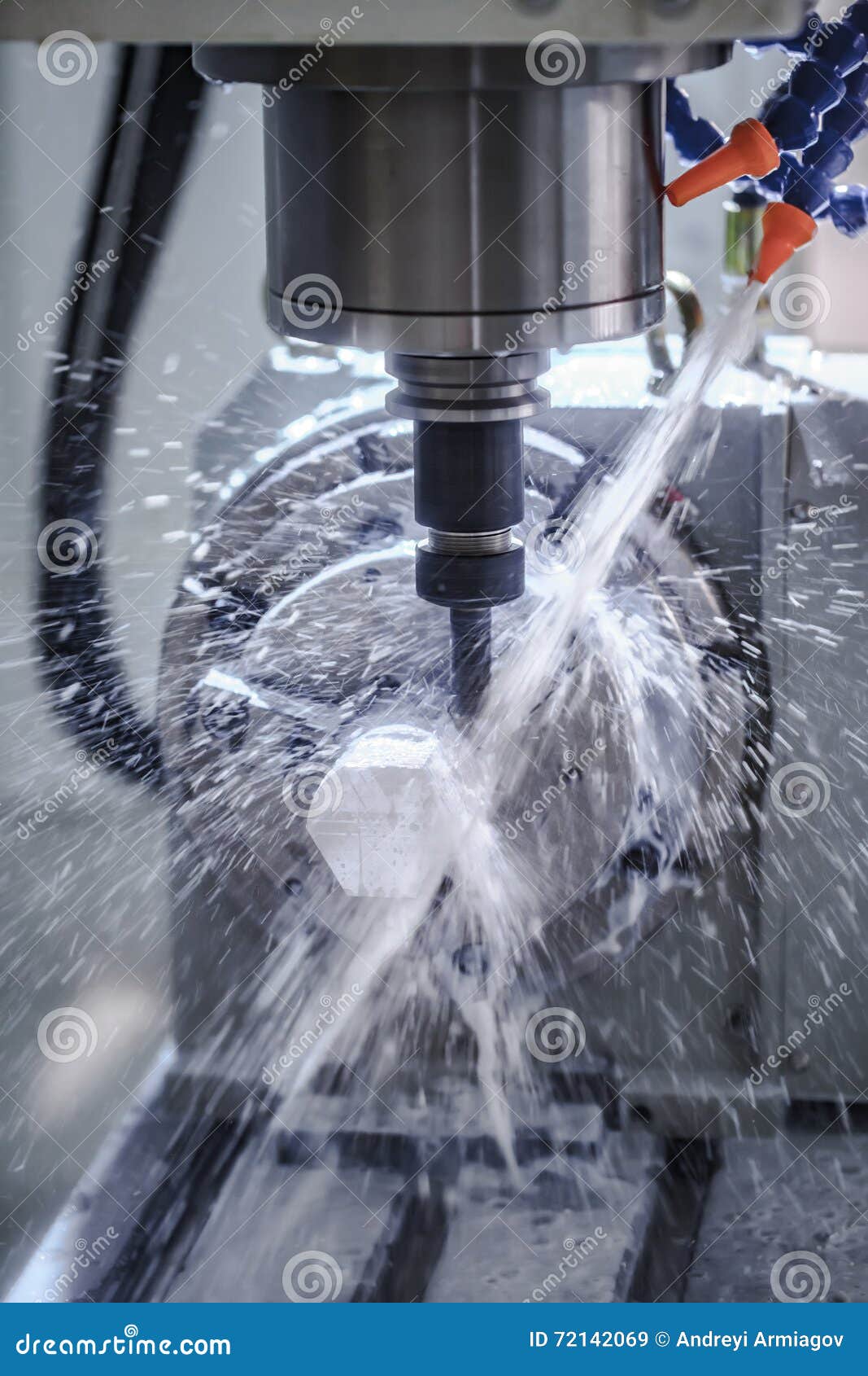 Metalworking CNC Milling Machine. Stock Image - Image of business ...