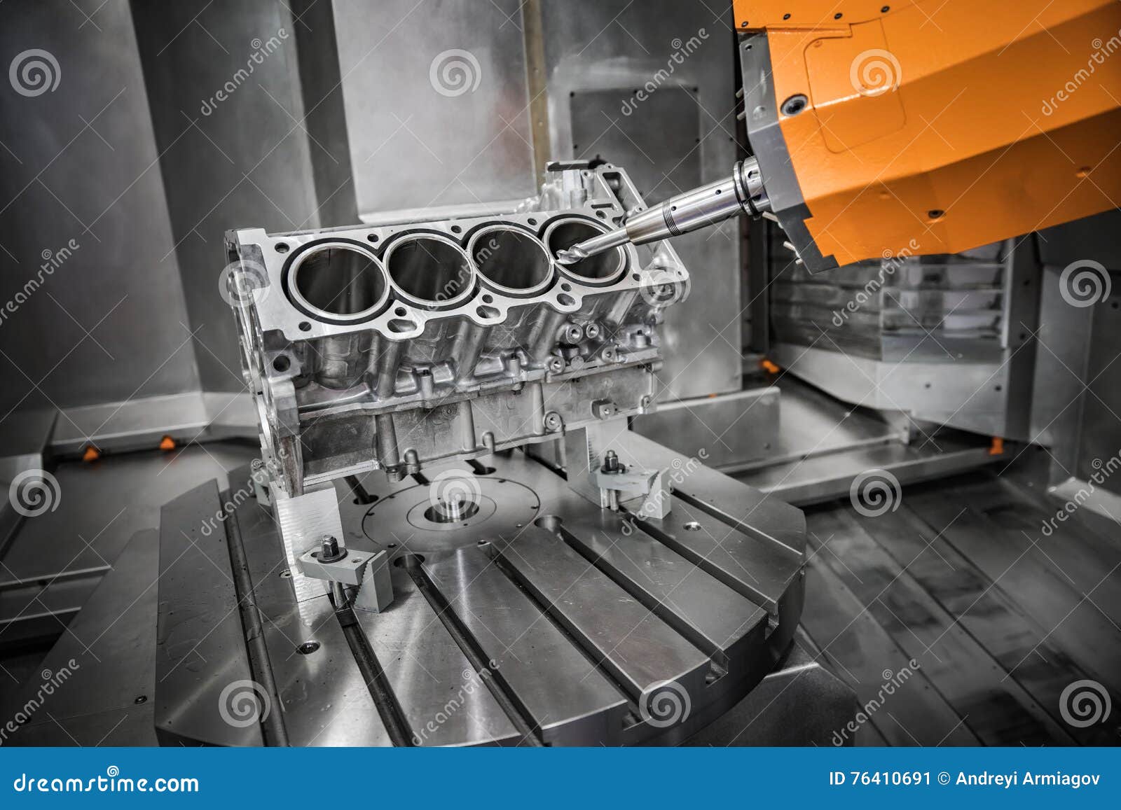 Metalworking CNC Milling Machine. Stock Image - Image of plant, iron ...