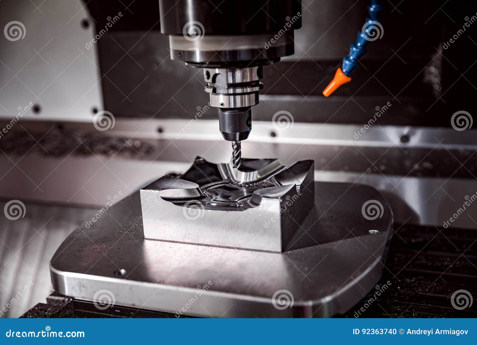 Metalworking CNC Milling Machine. Stock Photo - Image of engineering ...