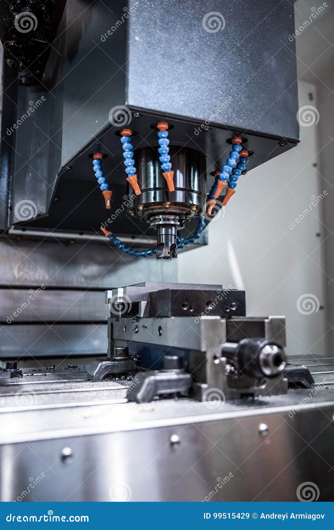 Metalworking CNC Milling Machine. Stock Image - Image of modern ...