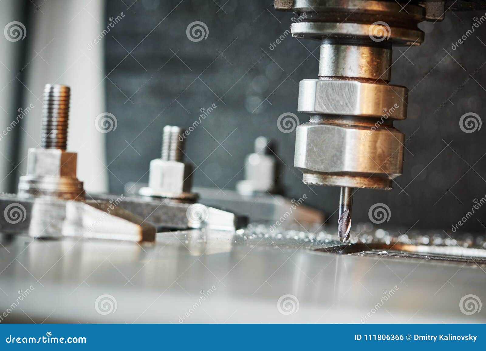 Metalworking Drilling Process Stock Photo - Image of technology ...