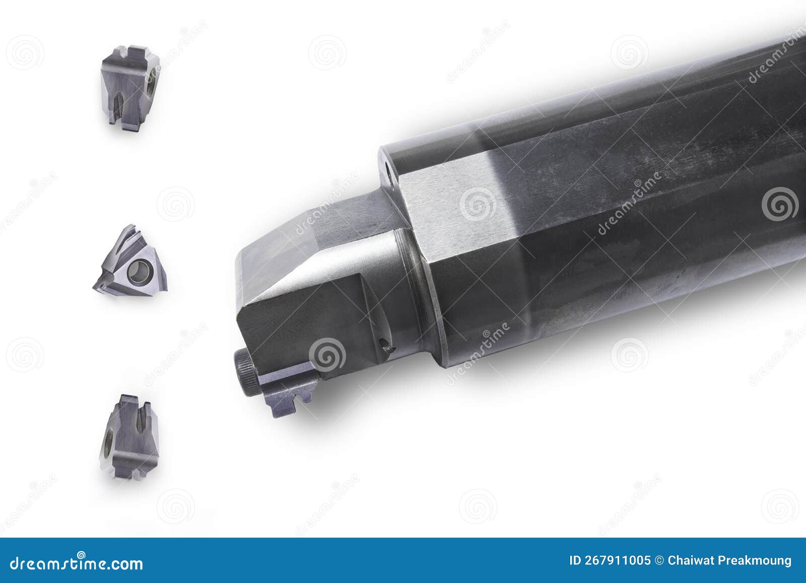 Carbide Insert Tip Cutting Tool Assembly With Tool Holder And Collet ...