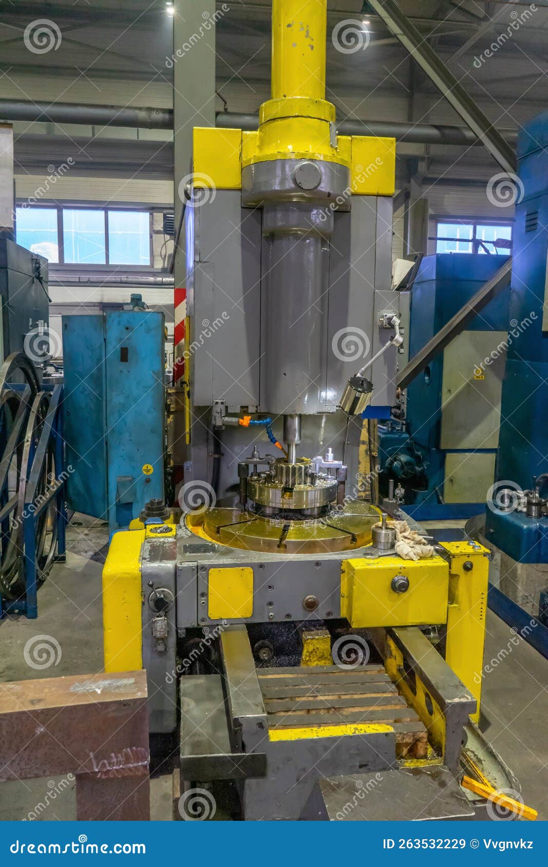 Metalworking Machine with Grinding Wheel for Gear Stock Image - Image ...