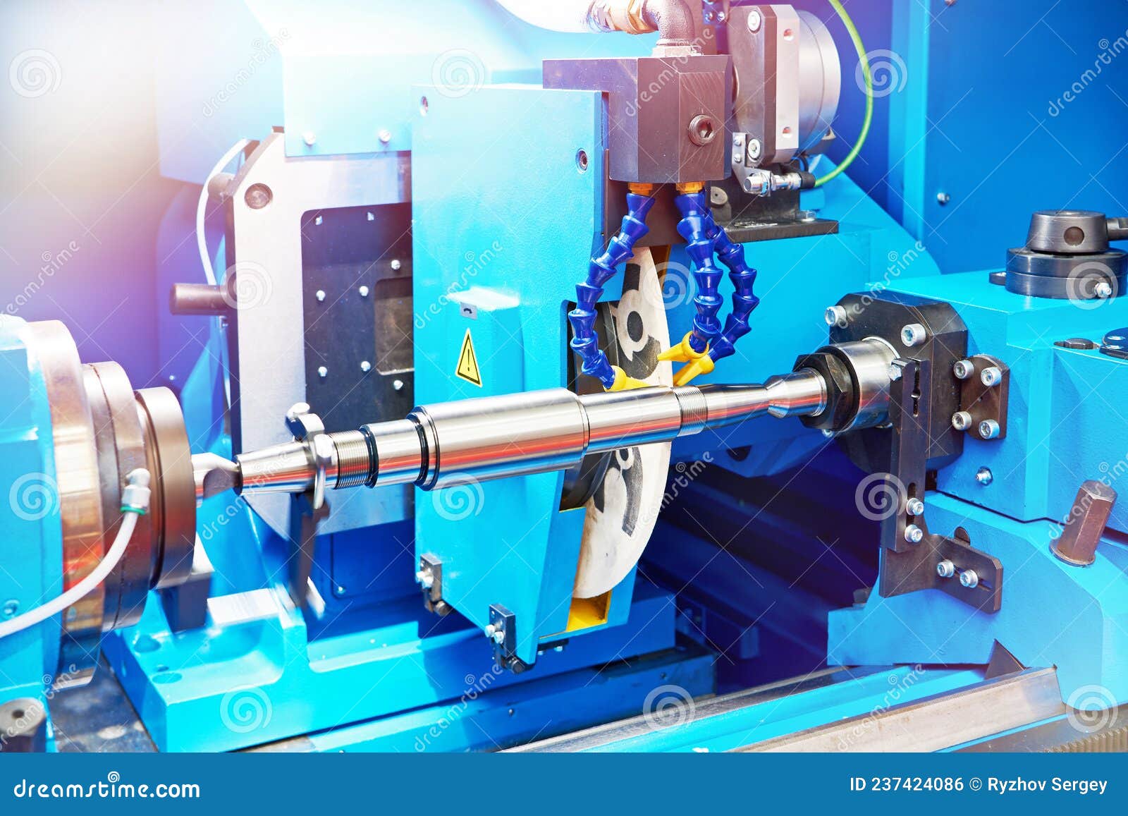 Metalworking Machine Grinding for Shaft Stock Photo - Image of blade ...