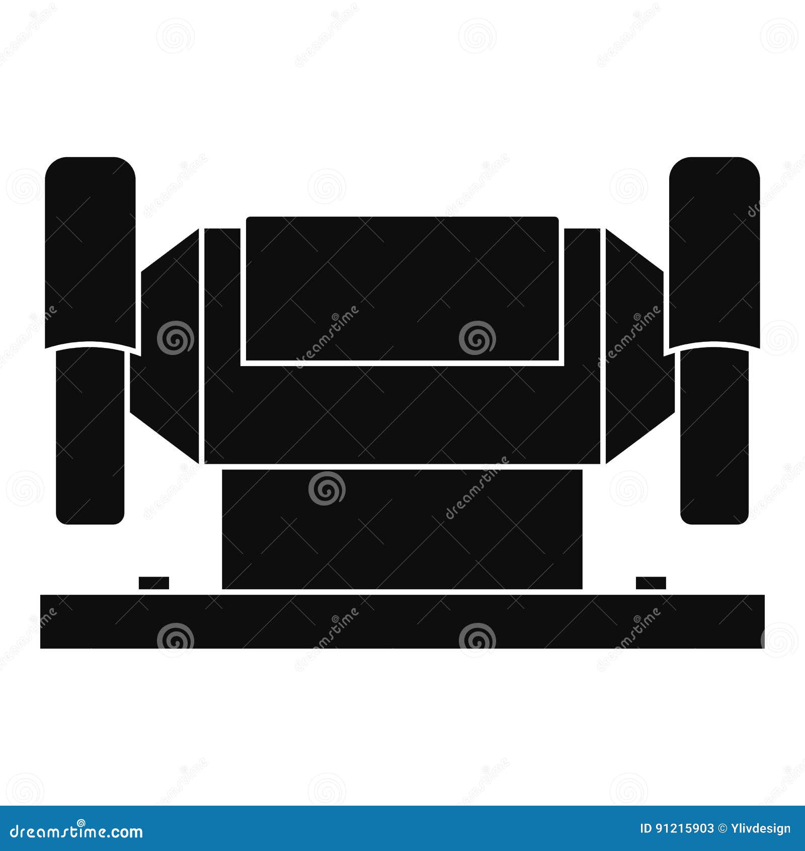 Metalworking Machine Icon, Simple Style Stock Vector - Illustration of ...