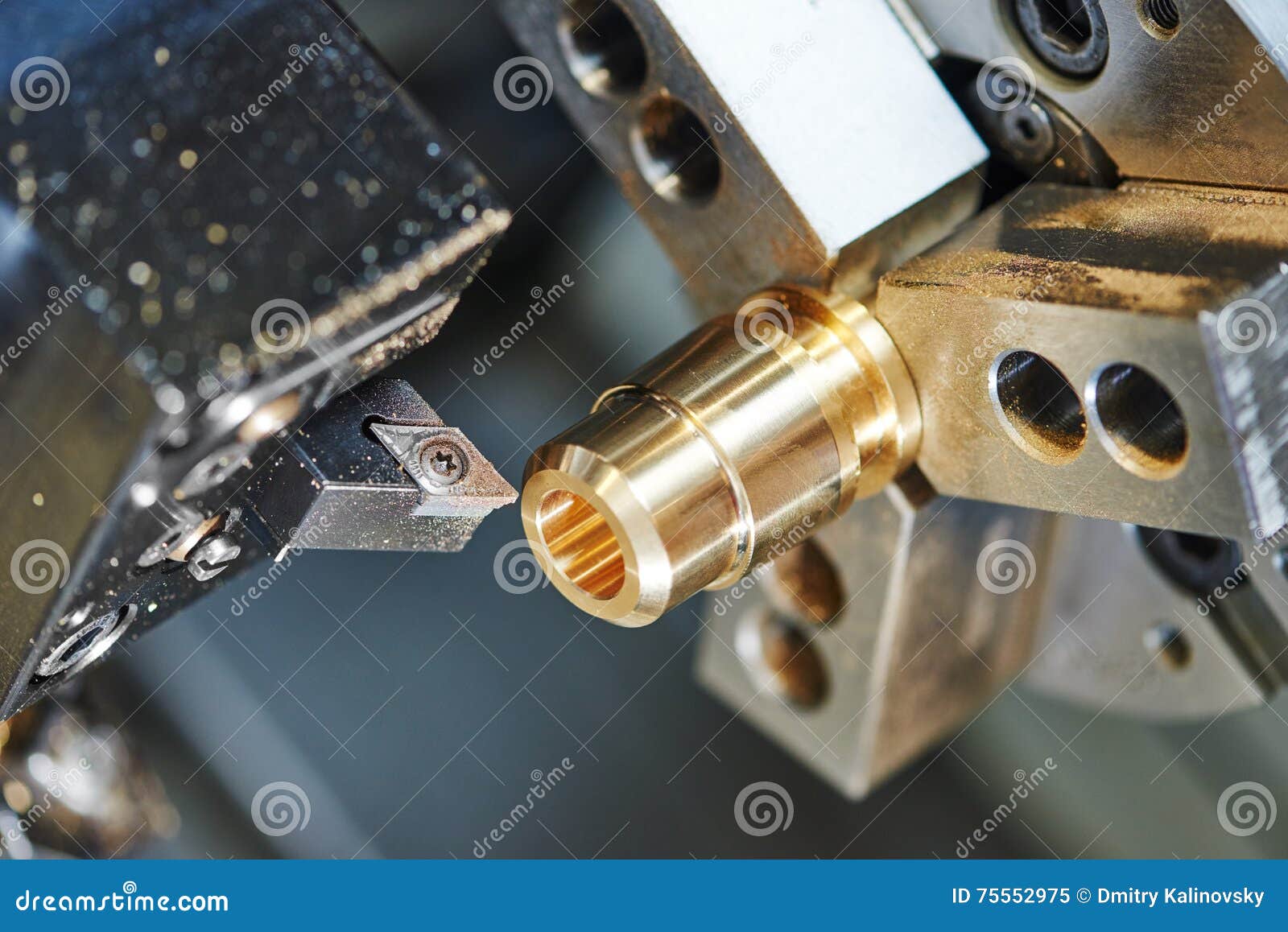 Metalworking Turning Process Stock Image - Image of lathe, industrial ...