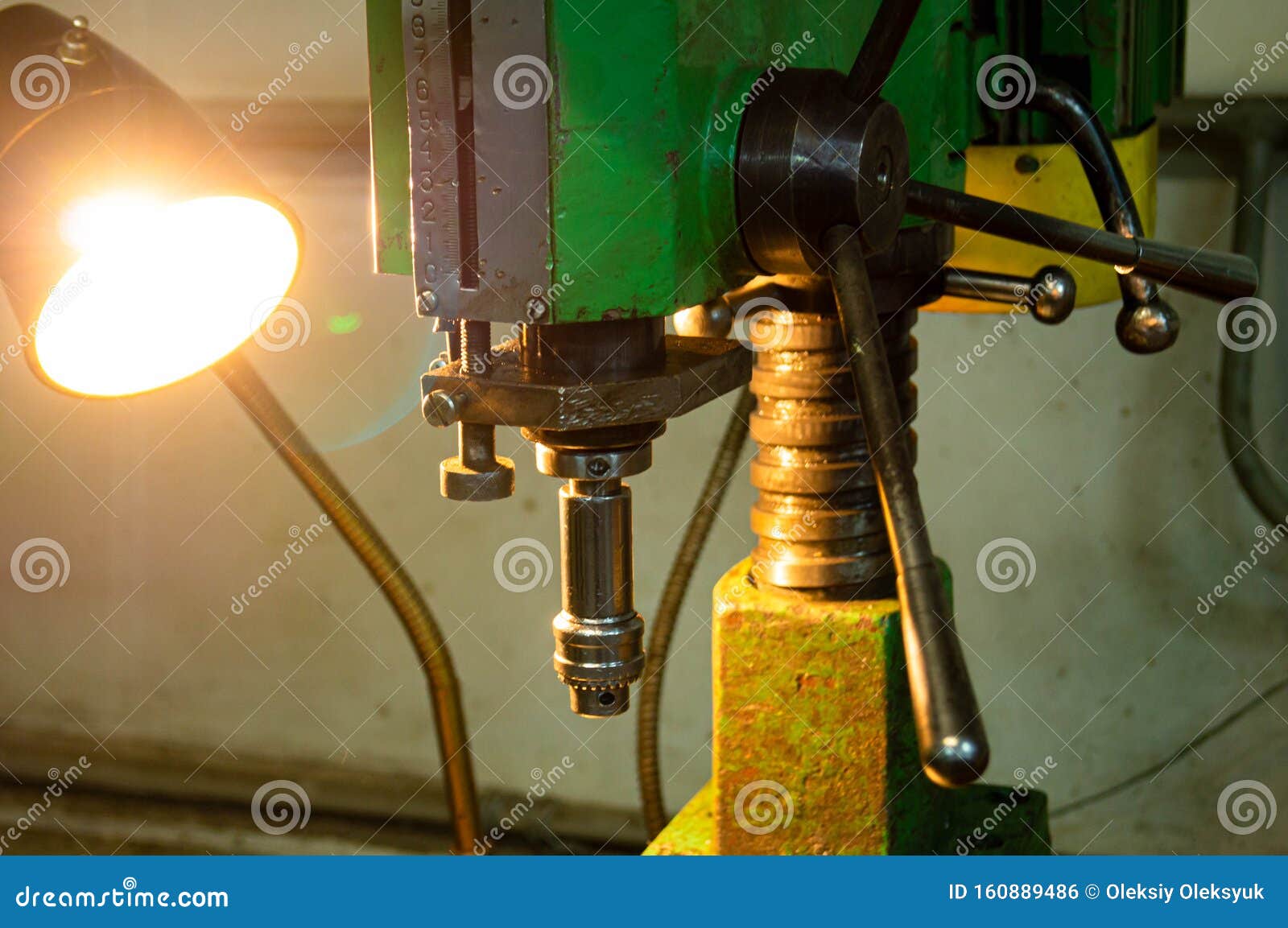 Metalworking Workshop, Metal Processing Machines. Levers of Control of ...