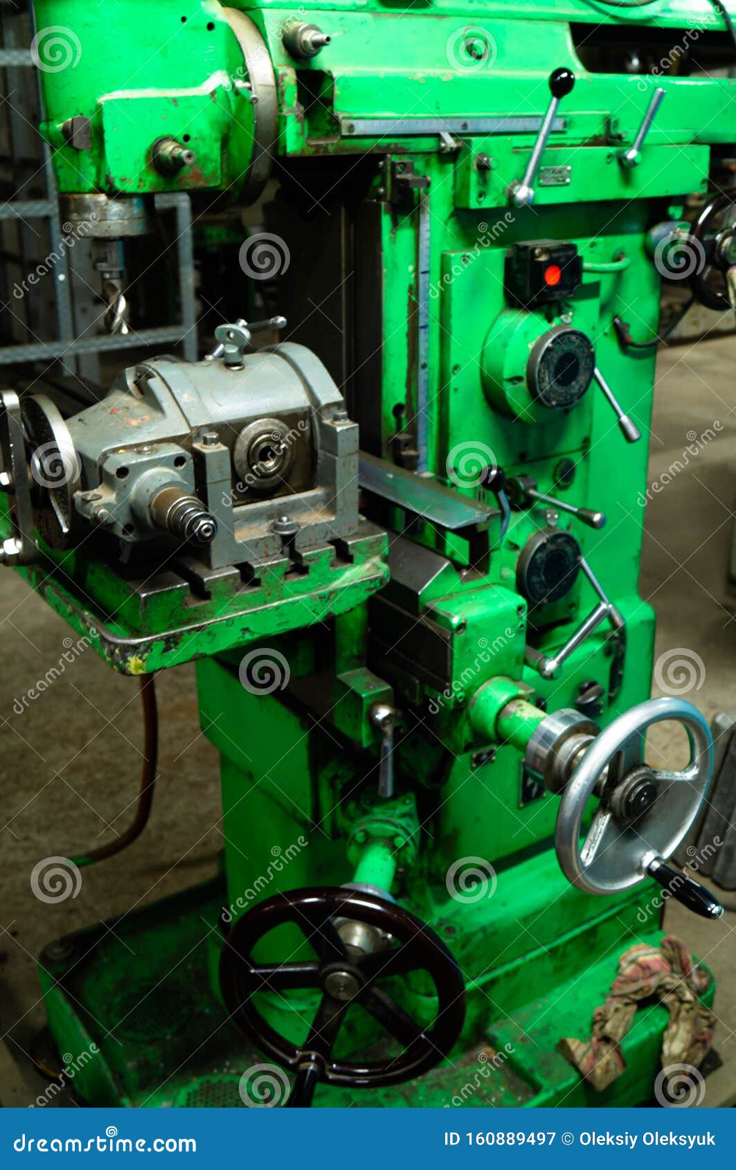 Metalworking Workshop, Metal Processing Machines. Levers of Control of ...