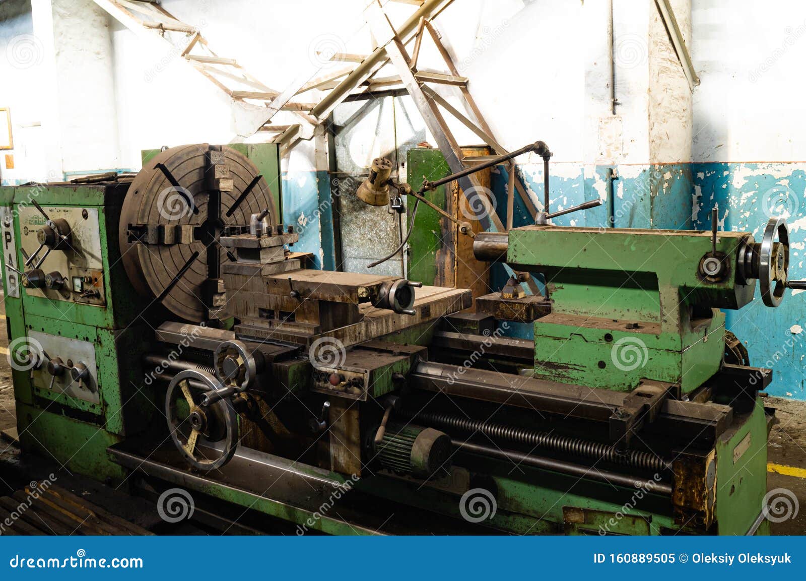 Metalworking Workshop, Metal Processing Machines. Levers of Control of ...