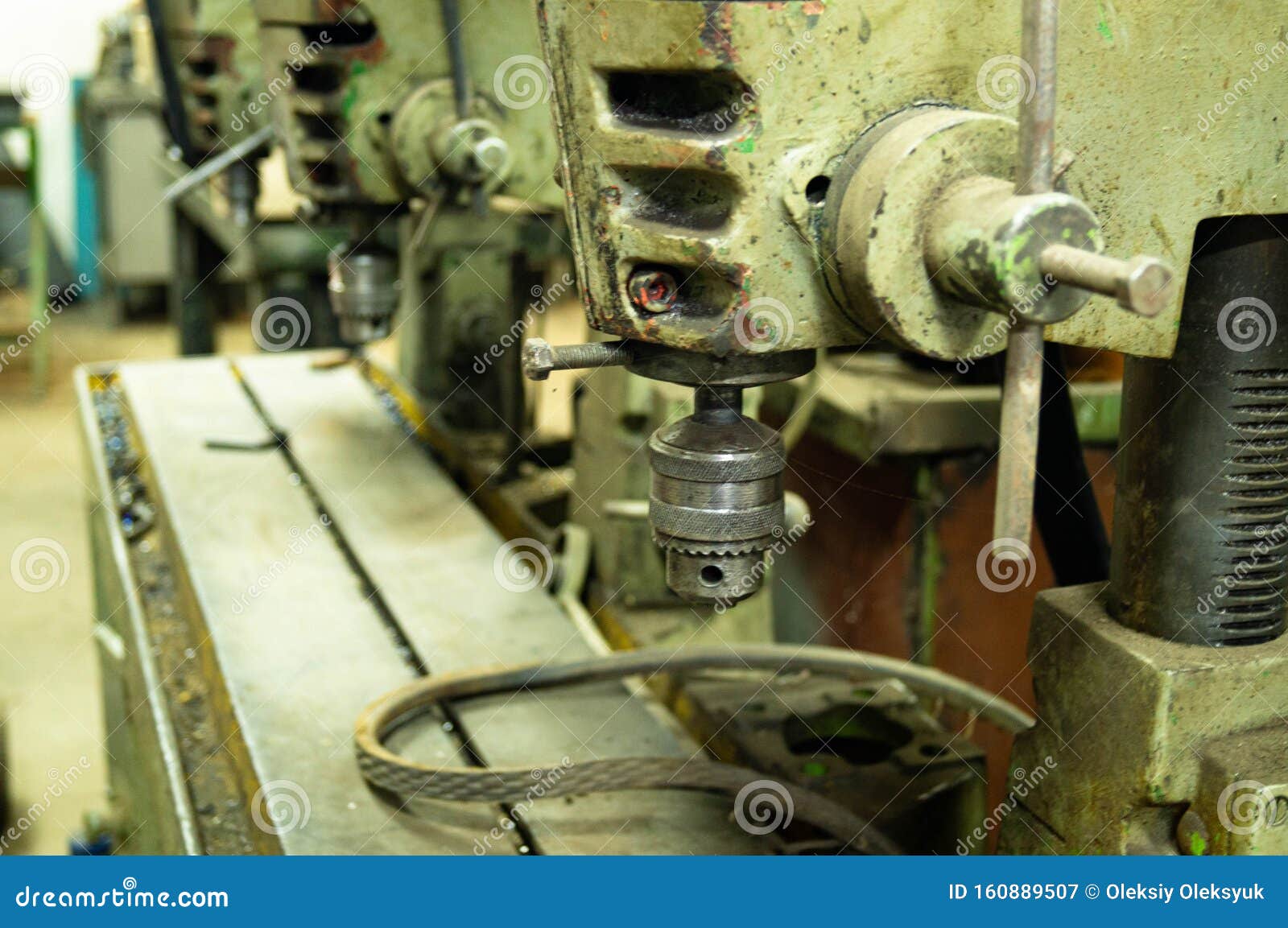 Metalworking Workshop, Metal Processing Machines. Levers of Control of ...