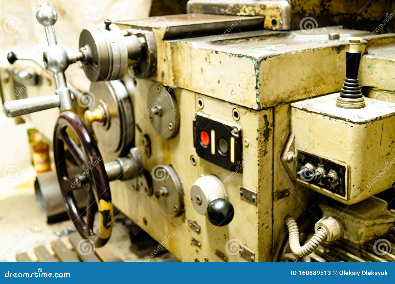 Metalworking Workshop, Metal Processing Machines. Levers of Control of ...