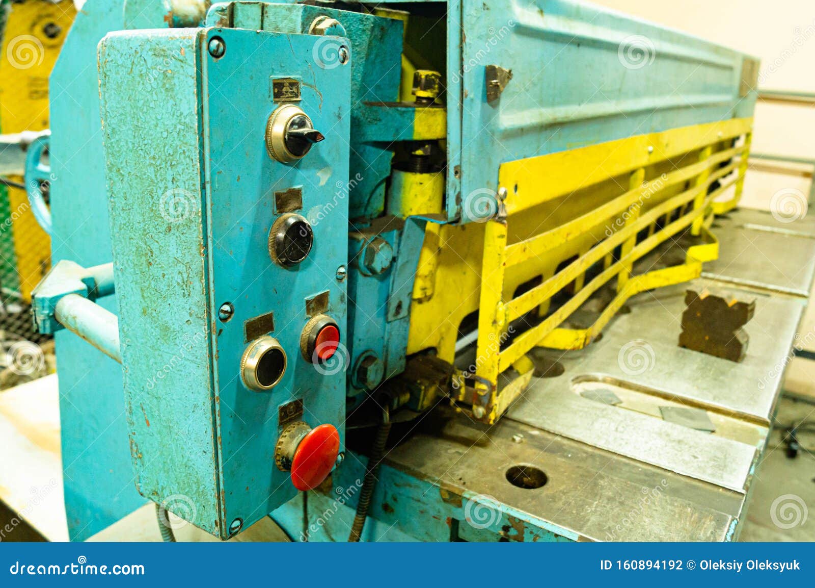 Metalworking Workshop, Metal Processing Machines. Levers of Control of ...