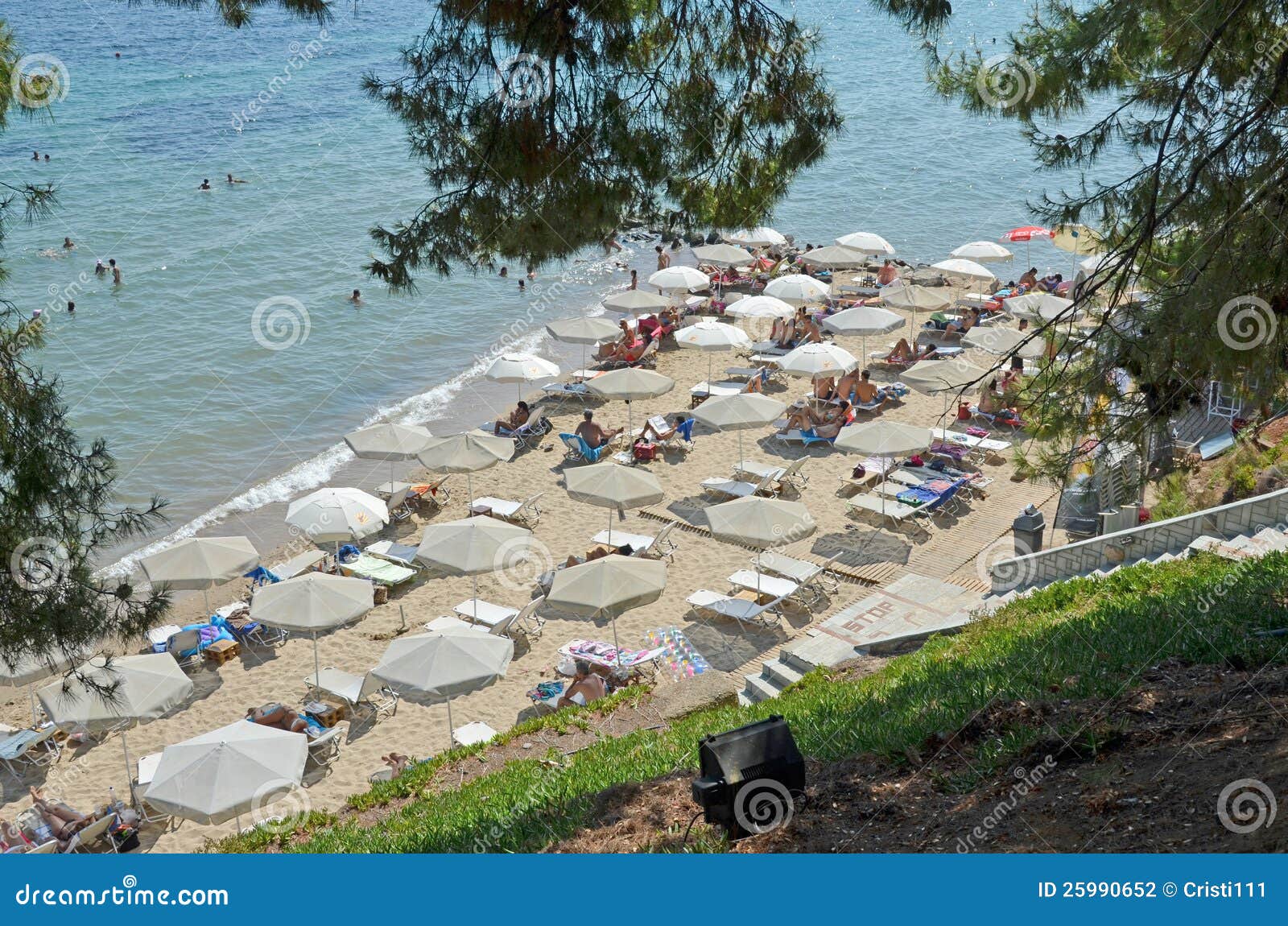 Metamorfosi park beach editorial photography. Image of editorial - 25990652