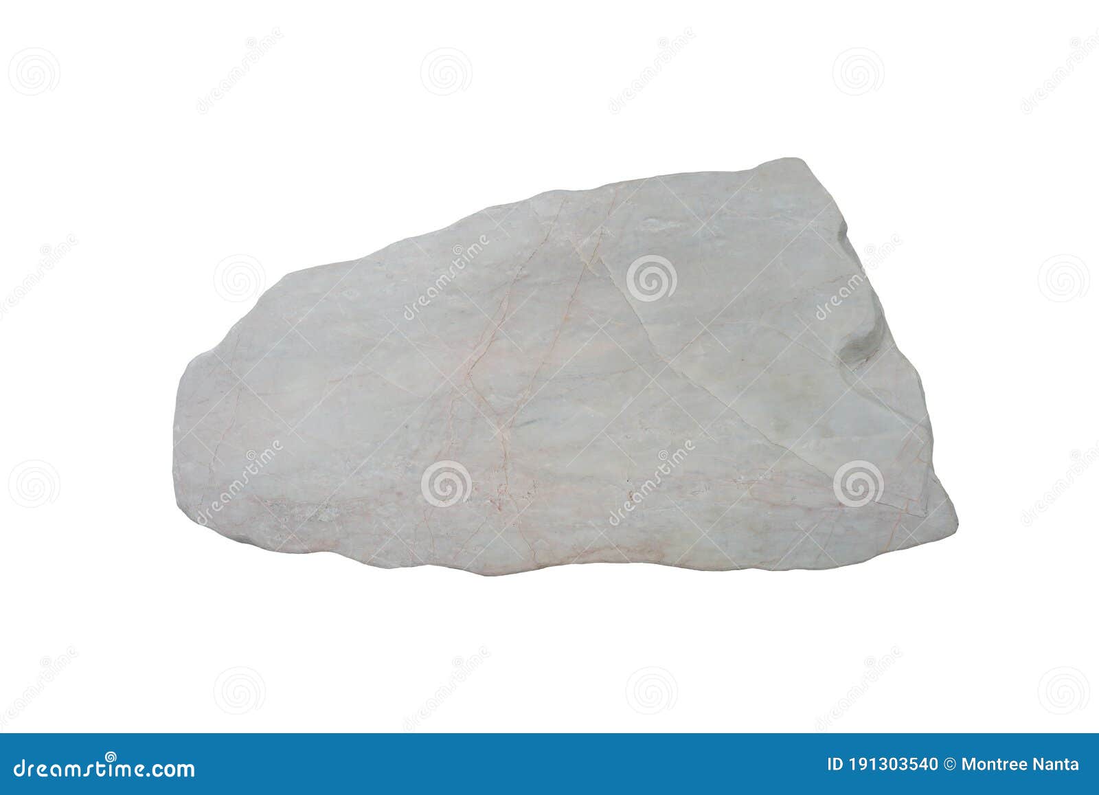 A Metamorphic Marble Rock Isolated on a White Background. Stock Photo ...