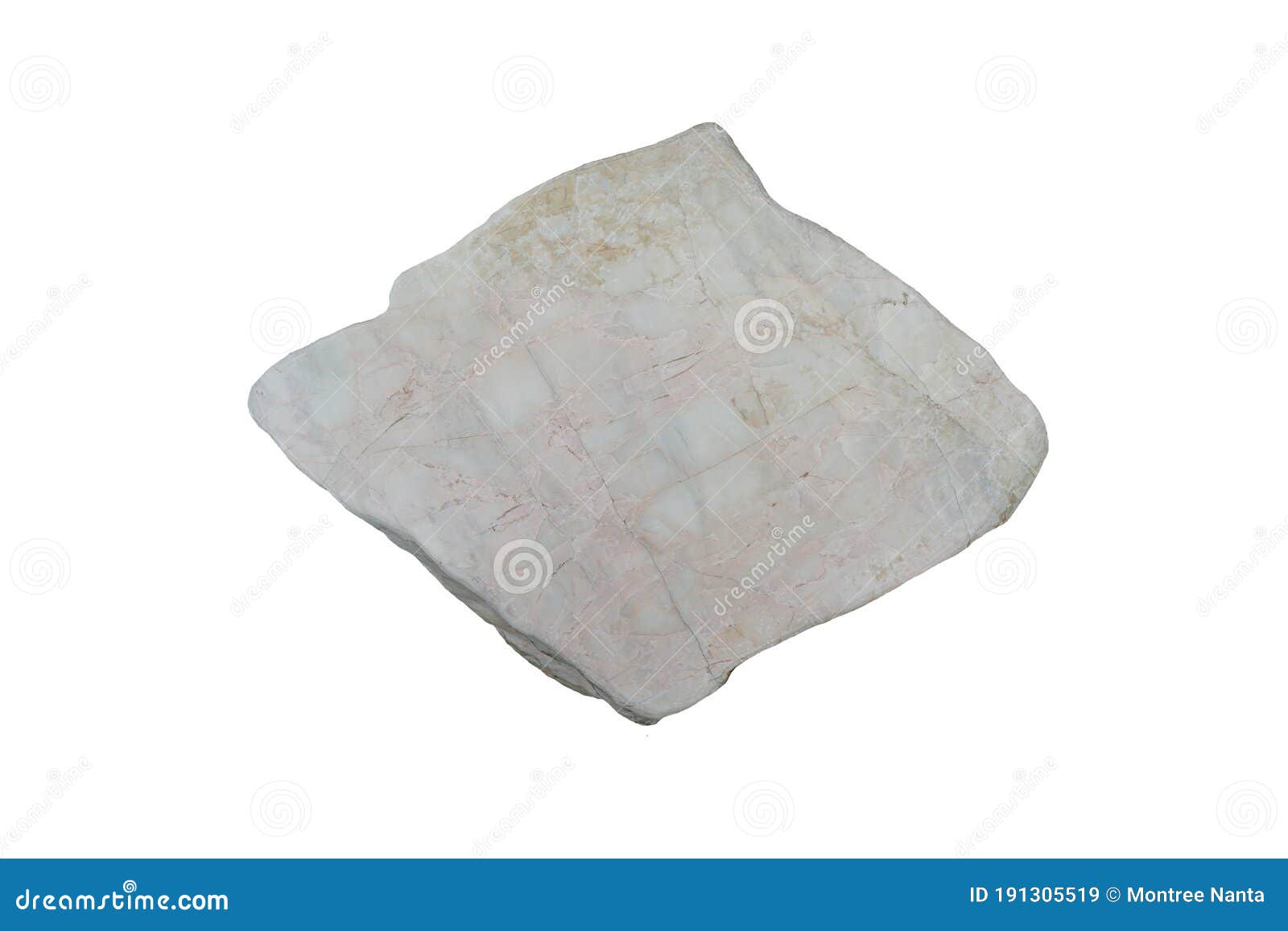A Metamorphic Marble Rock Isolated on a White Background. Stock Image ...