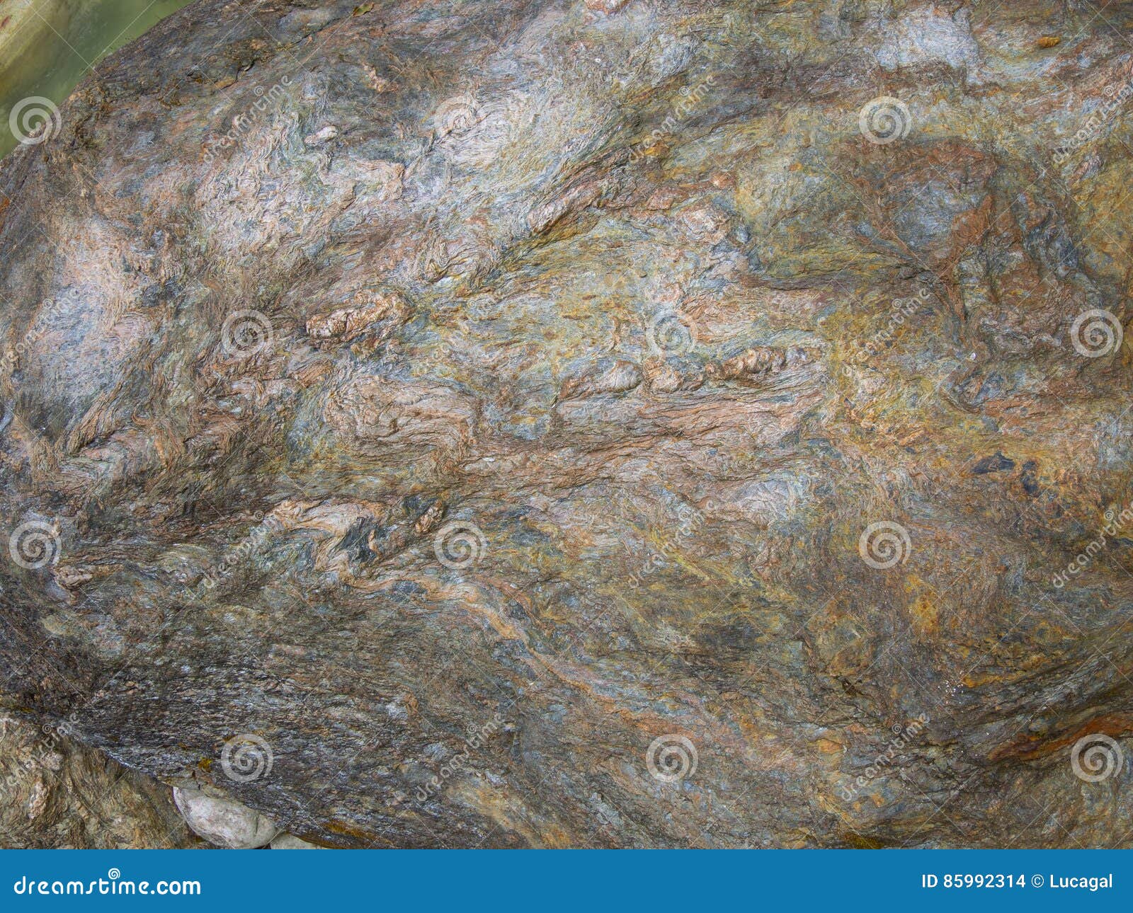 Metamorphic Rocks with Colorful Mineral Streaks. Texture - Bac Stock ...