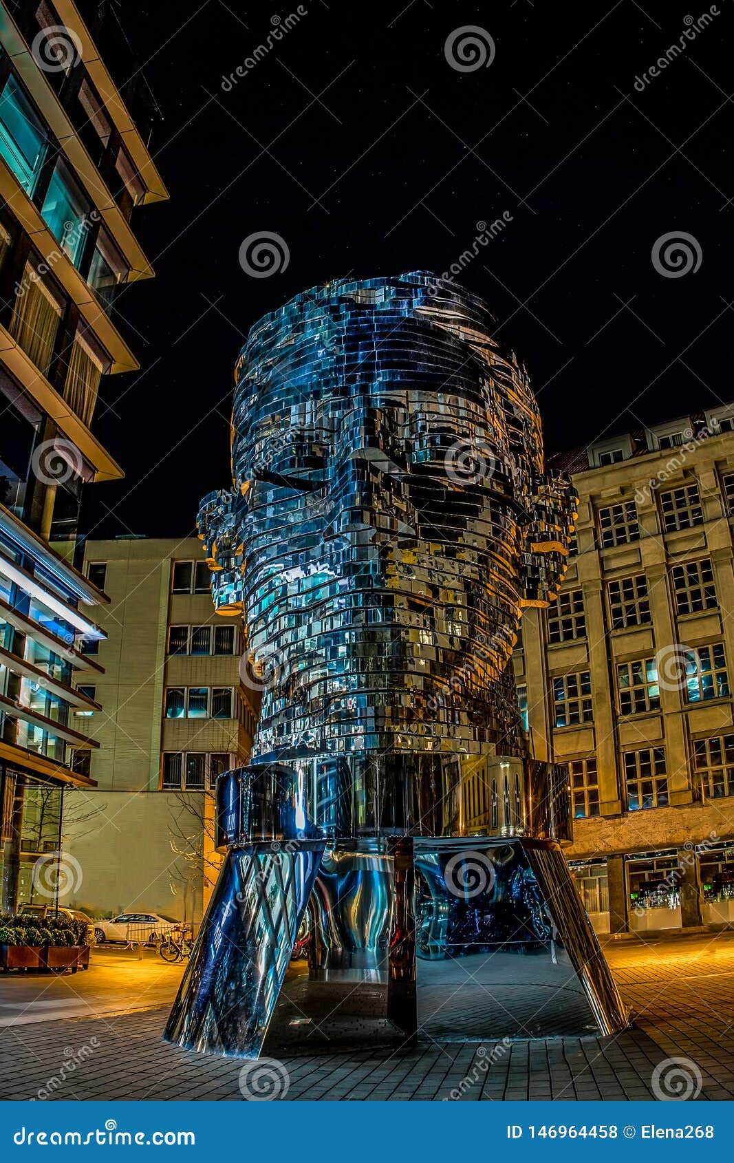 Metamorphosis Statue Of Franz Kafka Prague Czech Republic Editorial