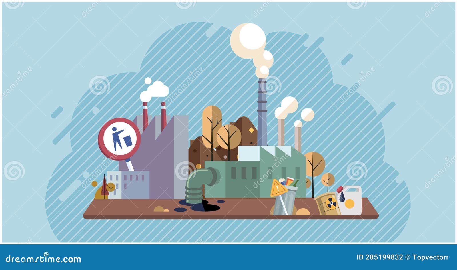 Metaphor Climate Change, Global Warming And Water Crisis Cartoon Vector ...