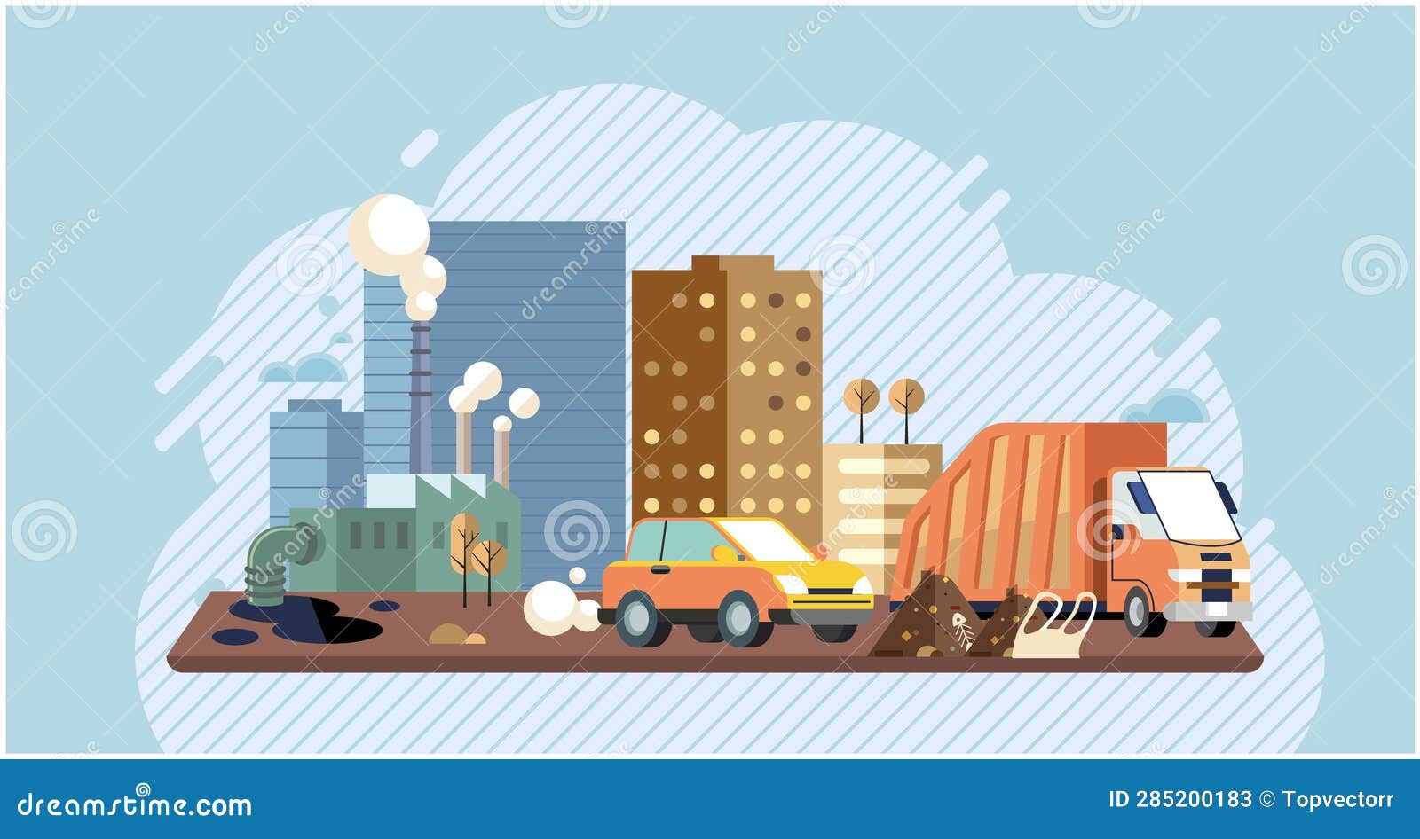 Metaphor Climate Change, Global Warming And Water Crisis Cartoon Vector ...