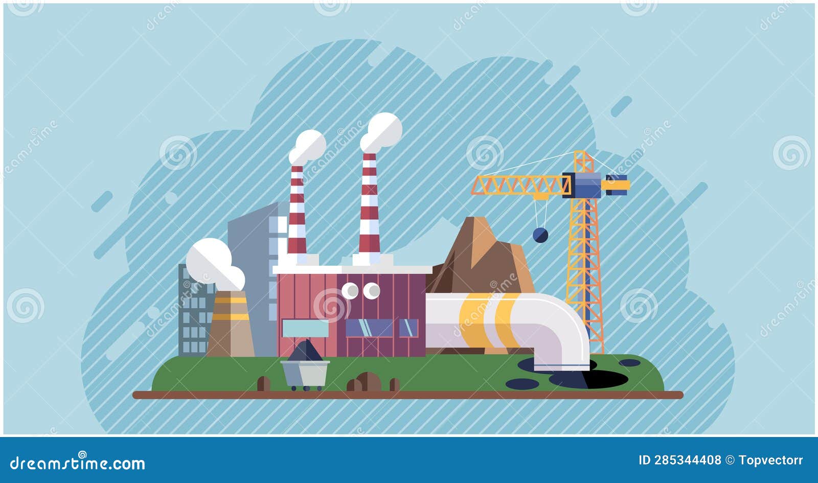 Metaphor Climate Change, Global Warming And Water Crisis Cartoon Vector ...