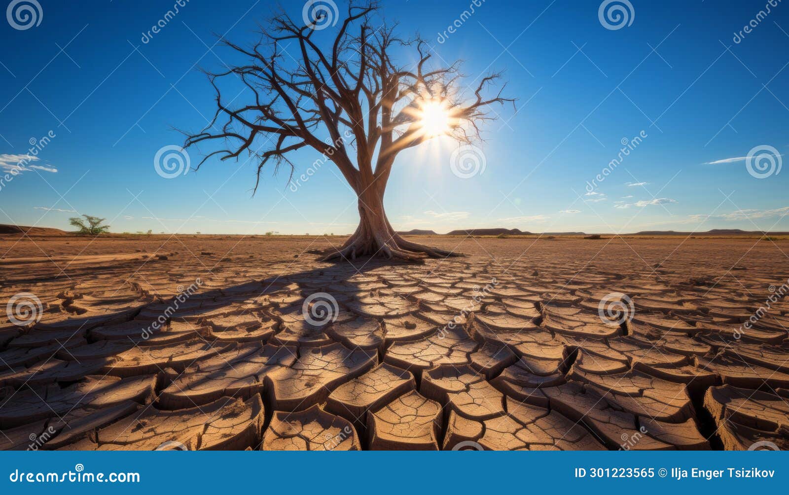 Drought In The World, Dry Planet Earth. Climate Change Land Without ...