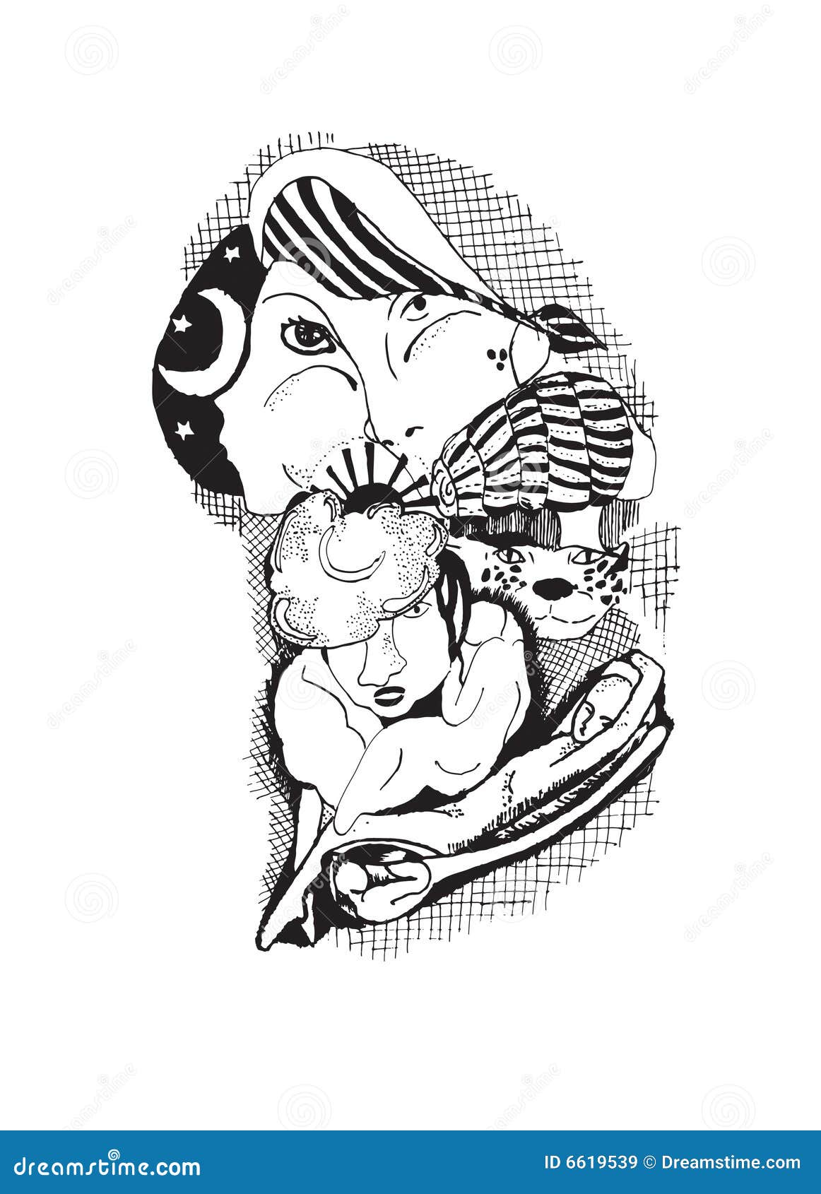 Metaphor Illustration stock illustration. Illustration of duality - 6619539