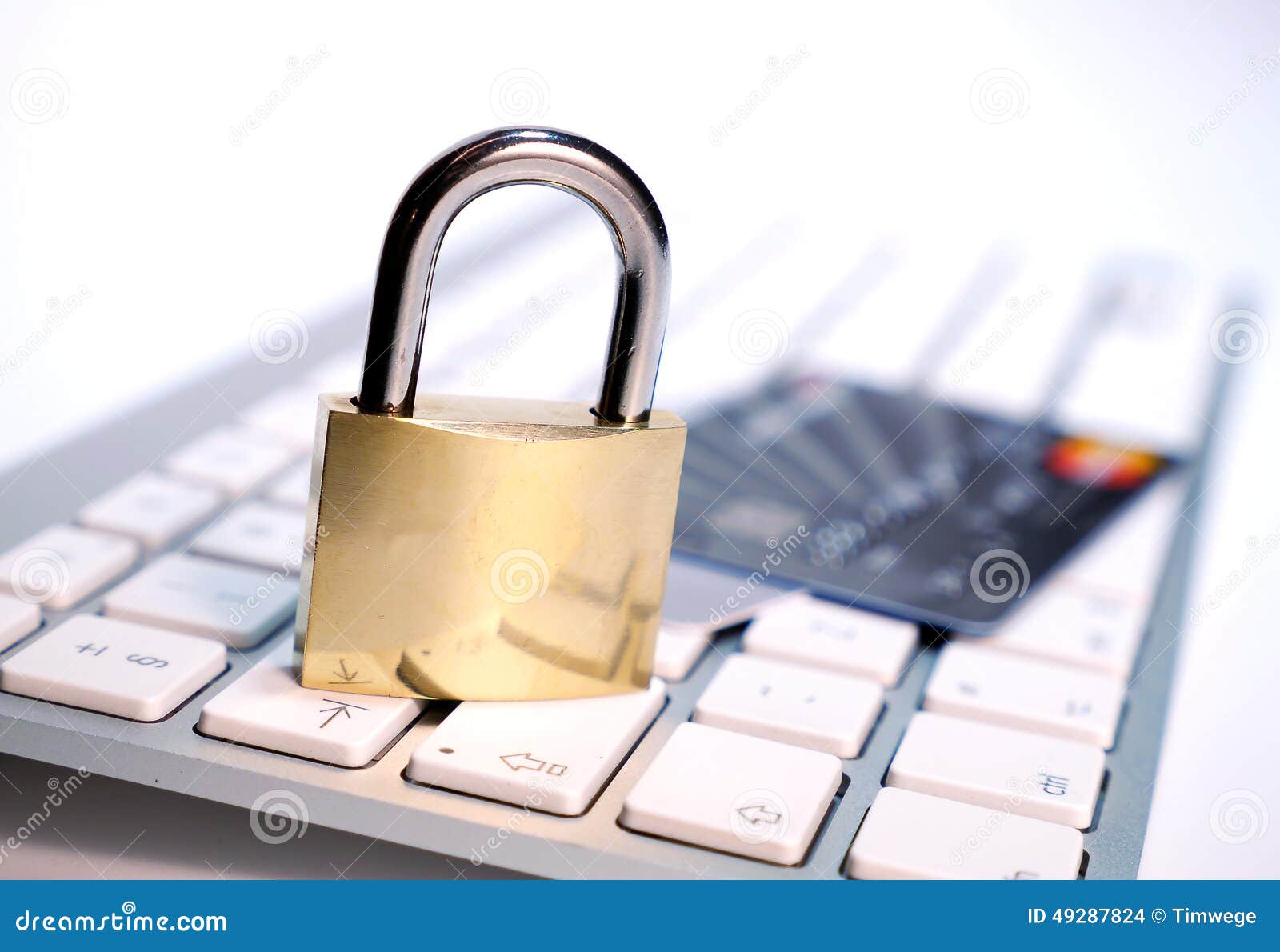 Metaphor for Online Security, with Lock and Keyboard Stock Photo ...