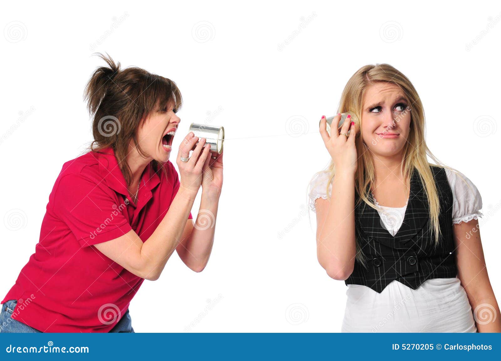 Metaphor Showing Communication between Generations Stock Image - Image ...