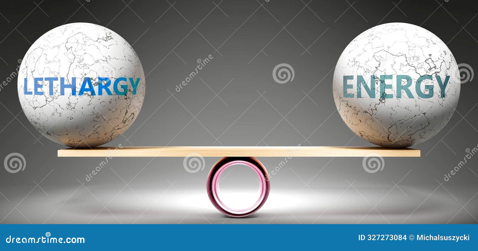 Lethargy And Energy As Different Choices In Life - Pictured As Words ...