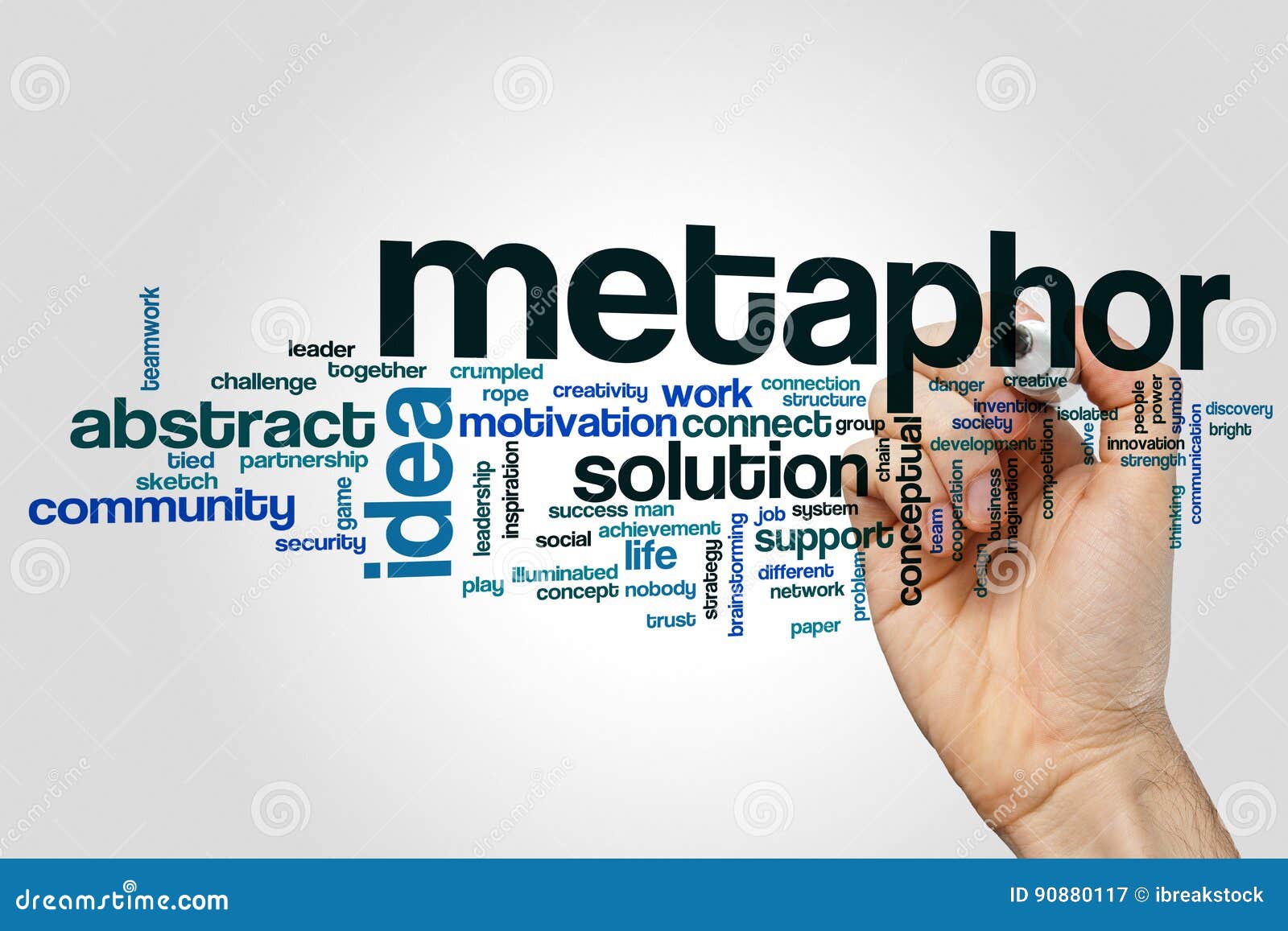 Metaphor word cloud stock image. Image of game, creativity - 90880117