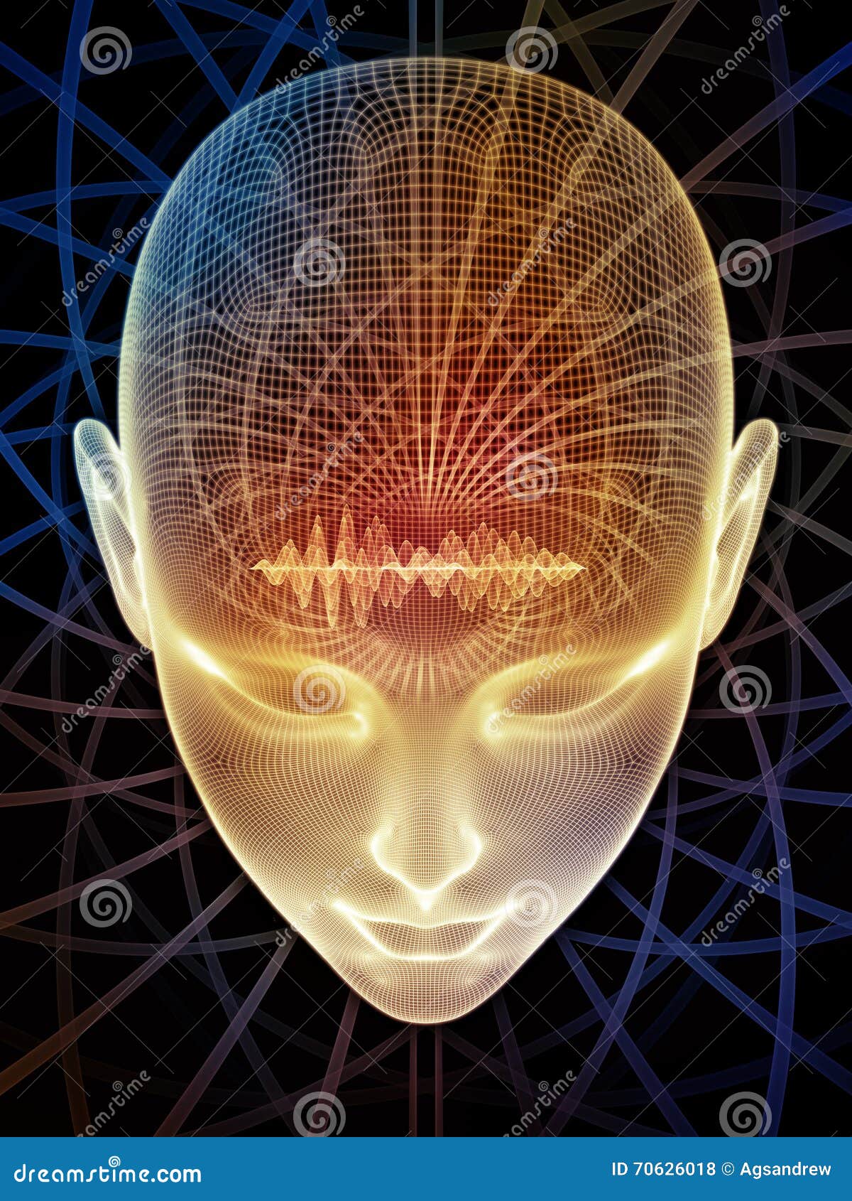 Metaphorical Insight stock illustration. Illustration of awareness ...