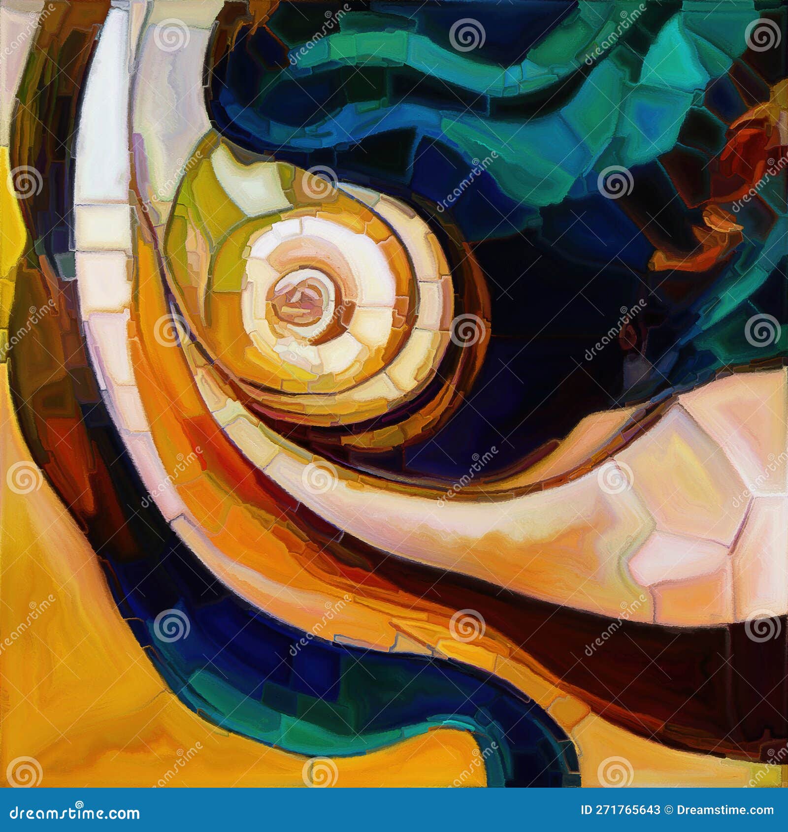 Metaphorical Nautilus stock illustration. Illustration of texture ...