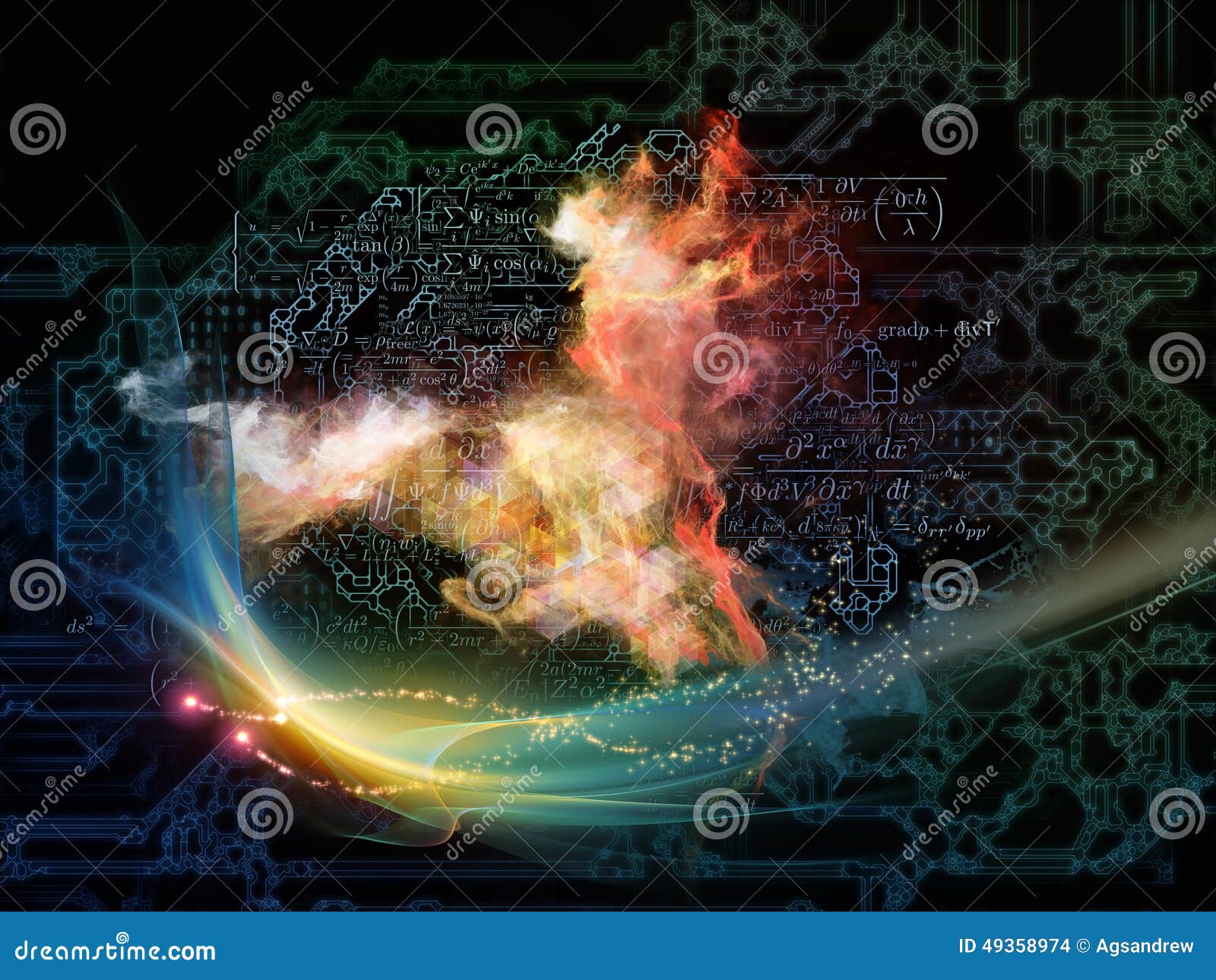 Metaphorical Technology stock illustration. Illustration of illuminate ...