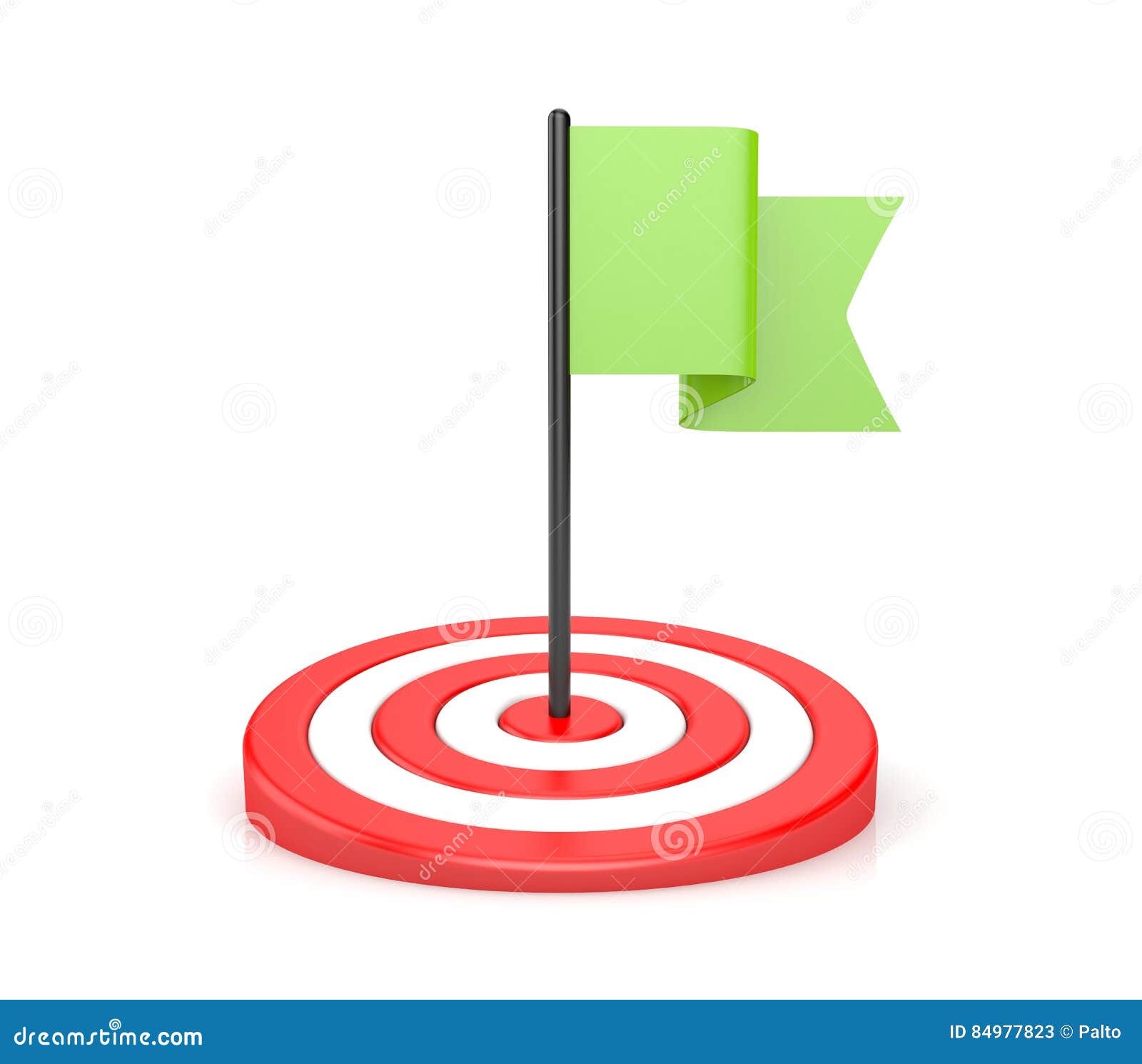 Metas - Bandera Verde Y Blanco Roja Stock de ilustración - Ilustración ...