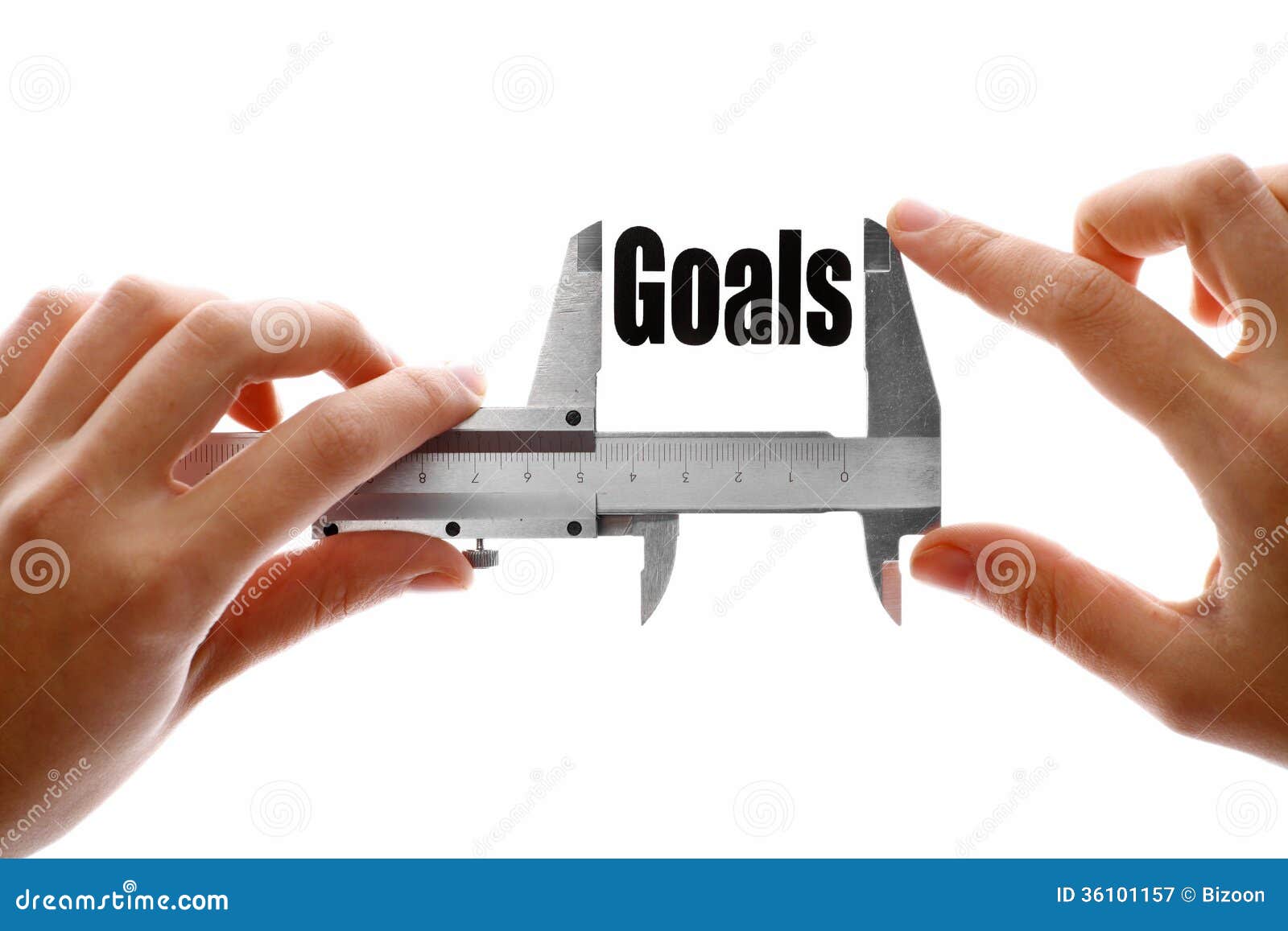 Metas de medición imagen de archivo. Imagen de negocios - 36101157