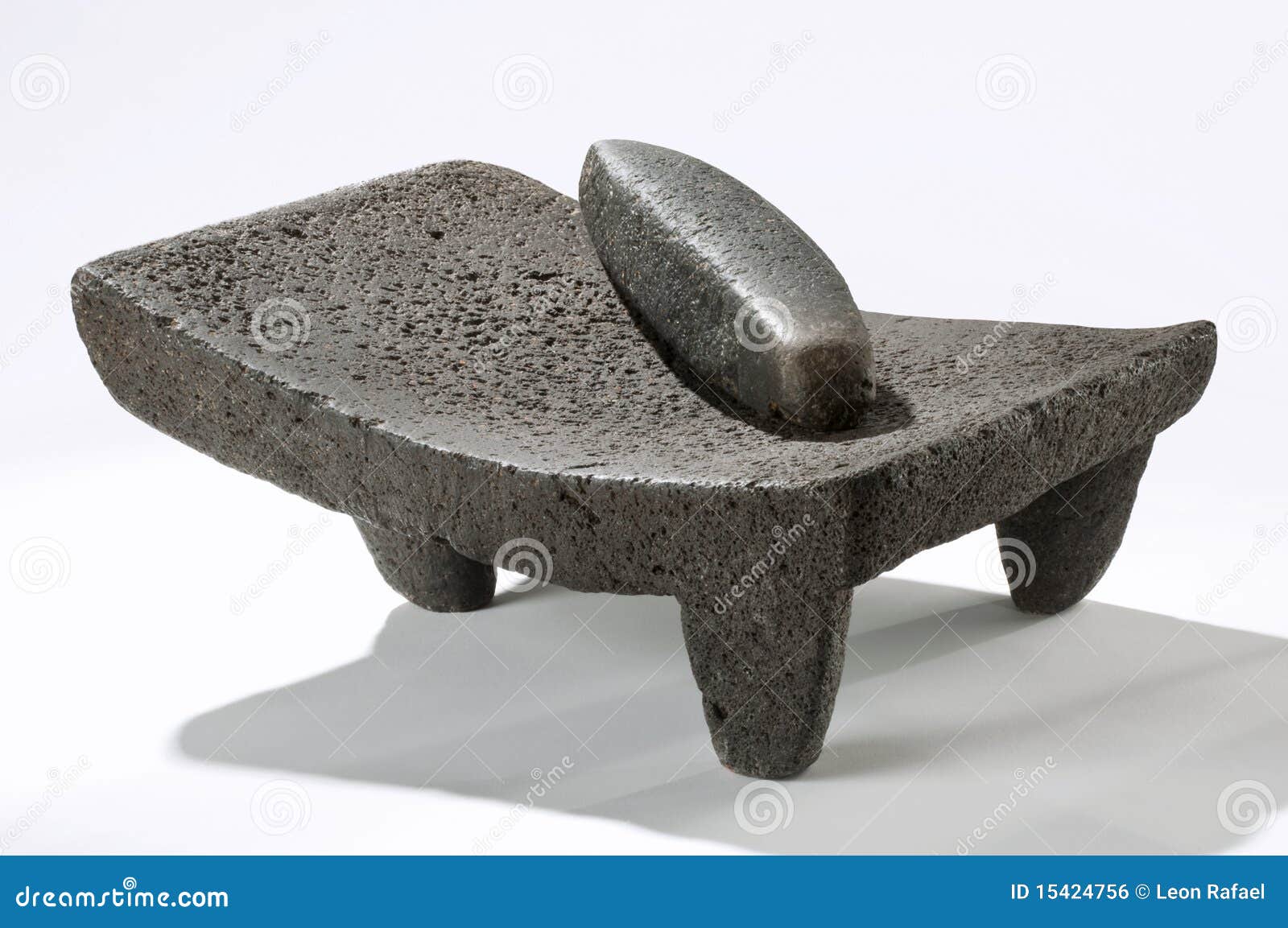 Metate, Utensilio De Piedra Mexicano Foto de archivo - Imagen de cocina ...