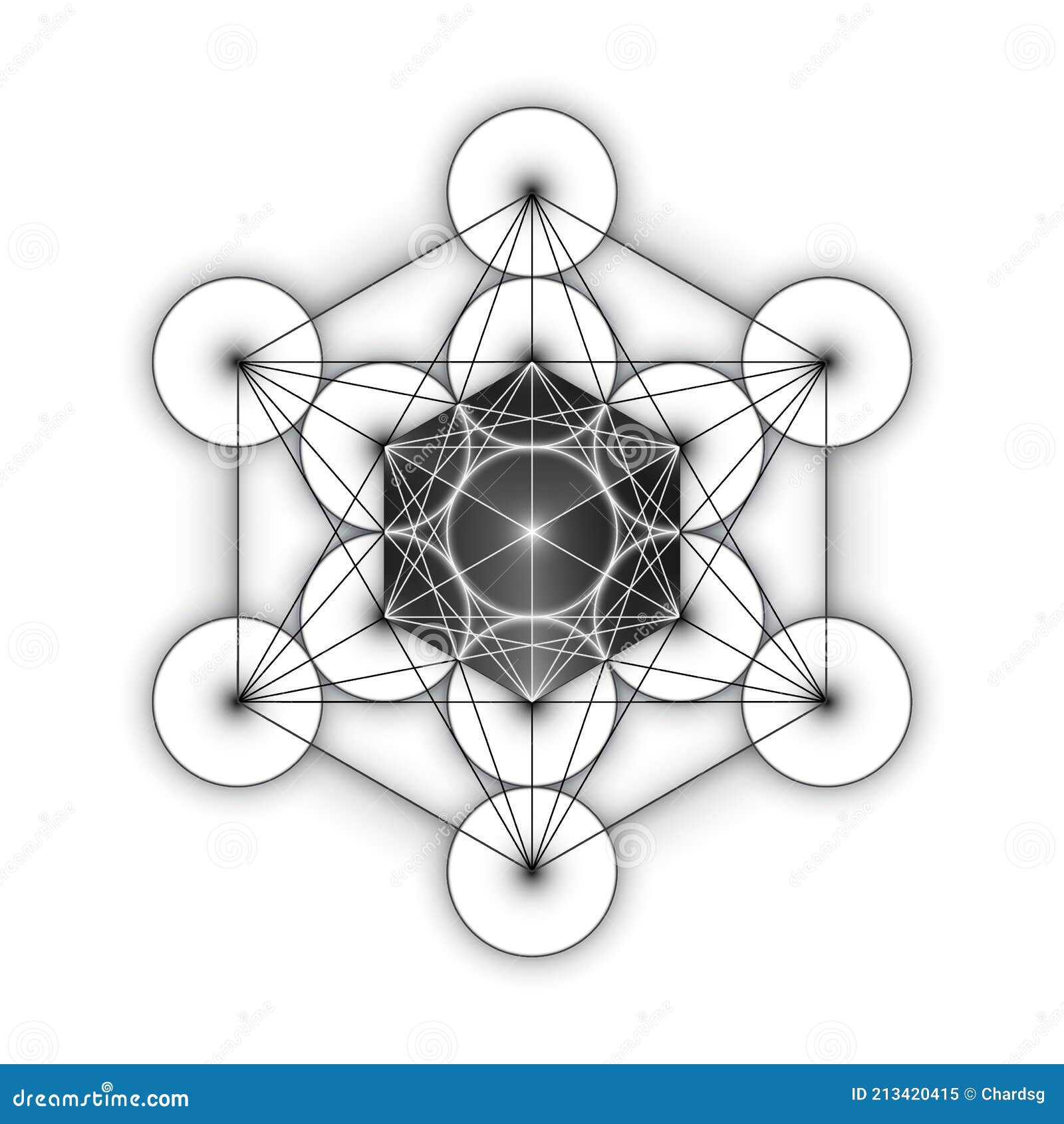Metatron Cube, Sacred Geometry Symbol. Vector Illustration Stock Vector ... Metatron Cube, Sacred Geometry Symbol. Vector Illustration Stock Vector ...
