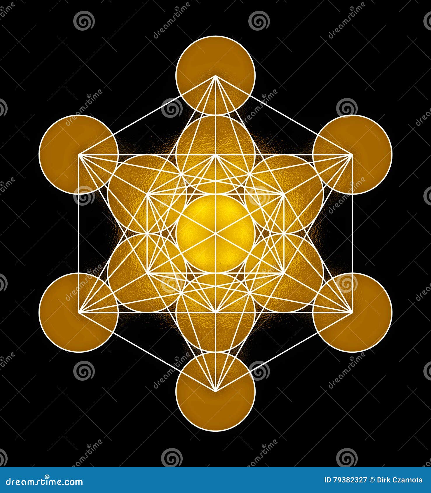 Metatron& X27; Símbolo Del Cubo De S Stock de ilustración - Ilustración ...