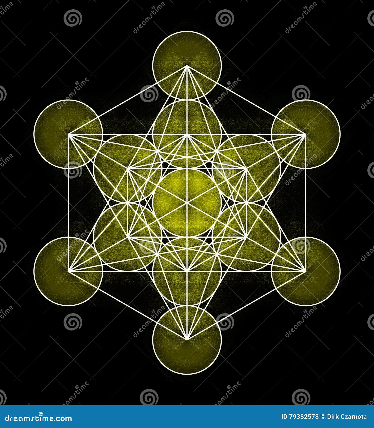 Metatron& X27; Símbolo Del Cubo De S Stock de ilustración - Ilustración ...