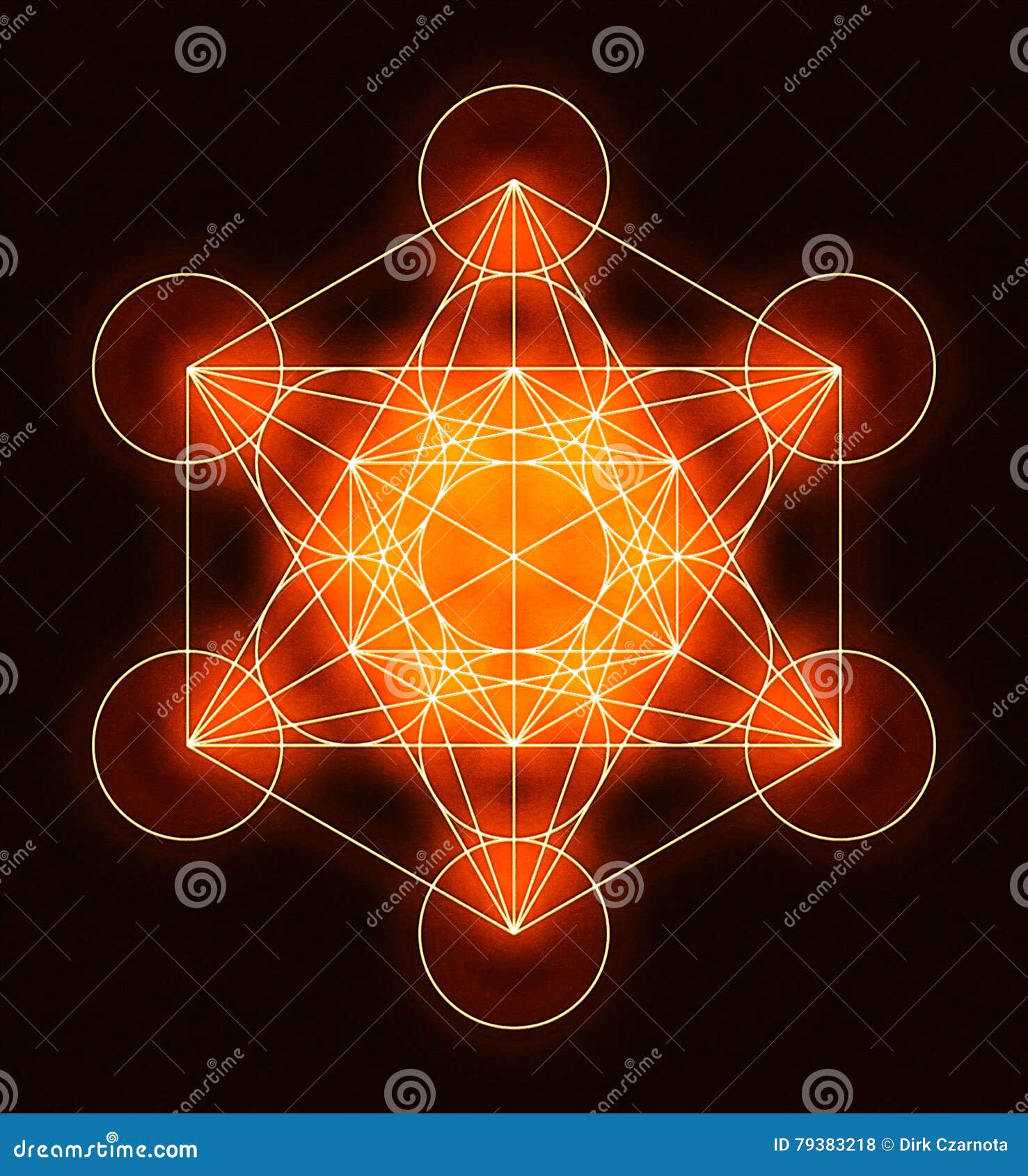 Metatron& X27; Simbolo Del Cubo Di S Illustrazione di Stock ...