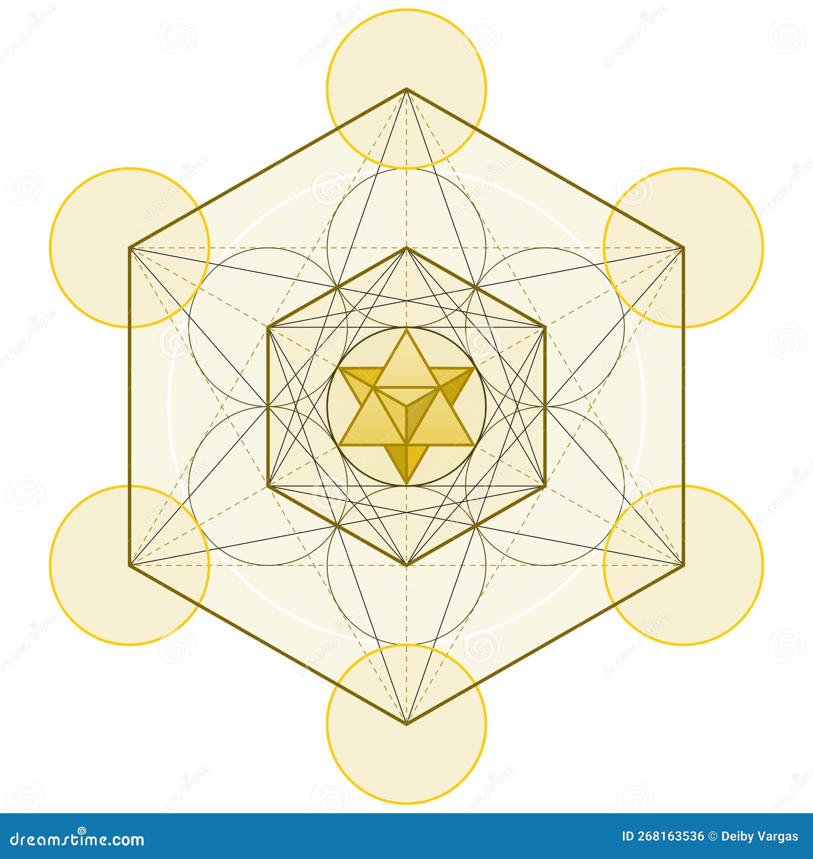 Metatron Symbol Vector Design Stock Vector - Illustration of glyph ...