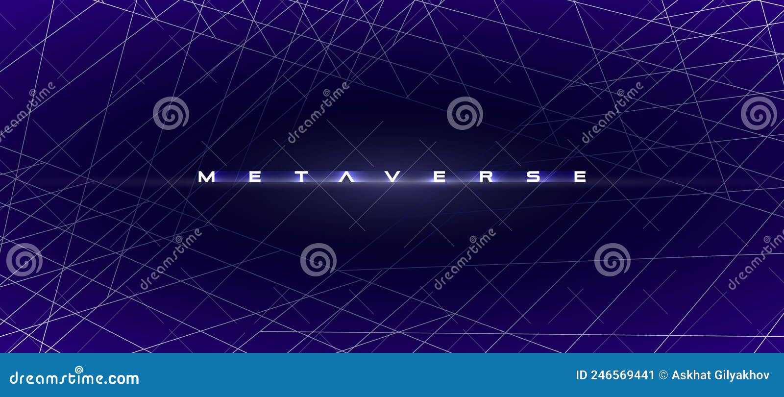 Metaverse Abstract Background with Perspective Grids in the Different ...