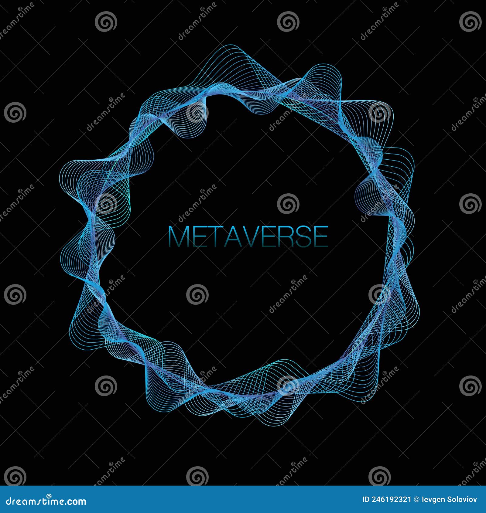 Metaverse Abstract Lines Background Stock Vector - Illustration of ...