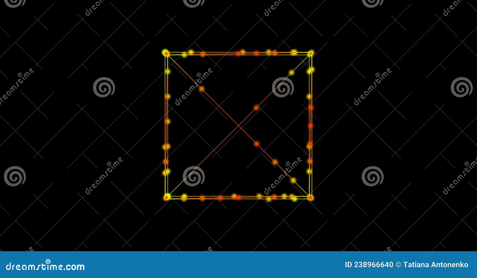 Metaverse Abstract Technology Orange Square Rectangle Background Made ...