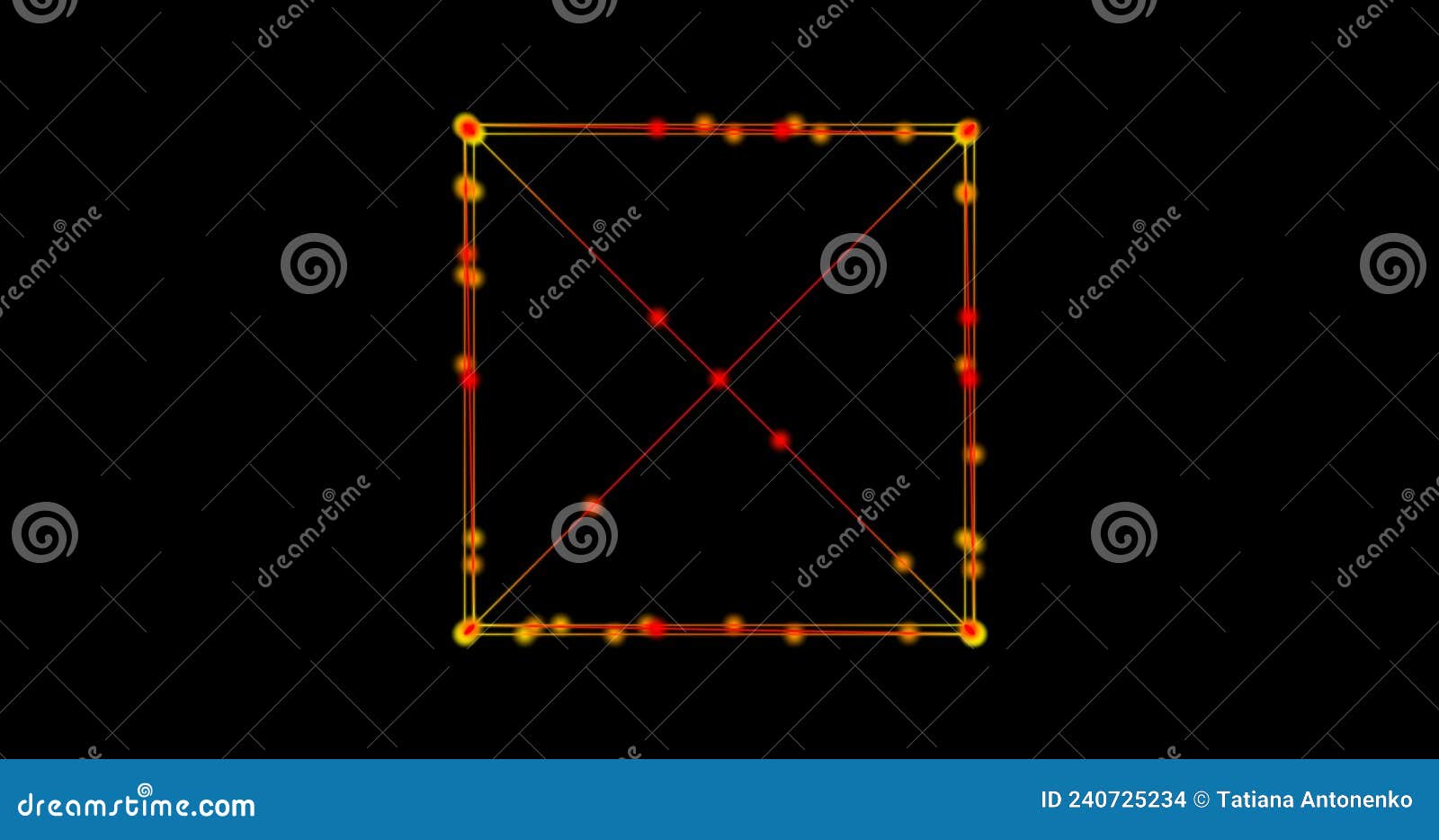 Metaverse Abstract Technology Orange Square Rectangle Background Made ...